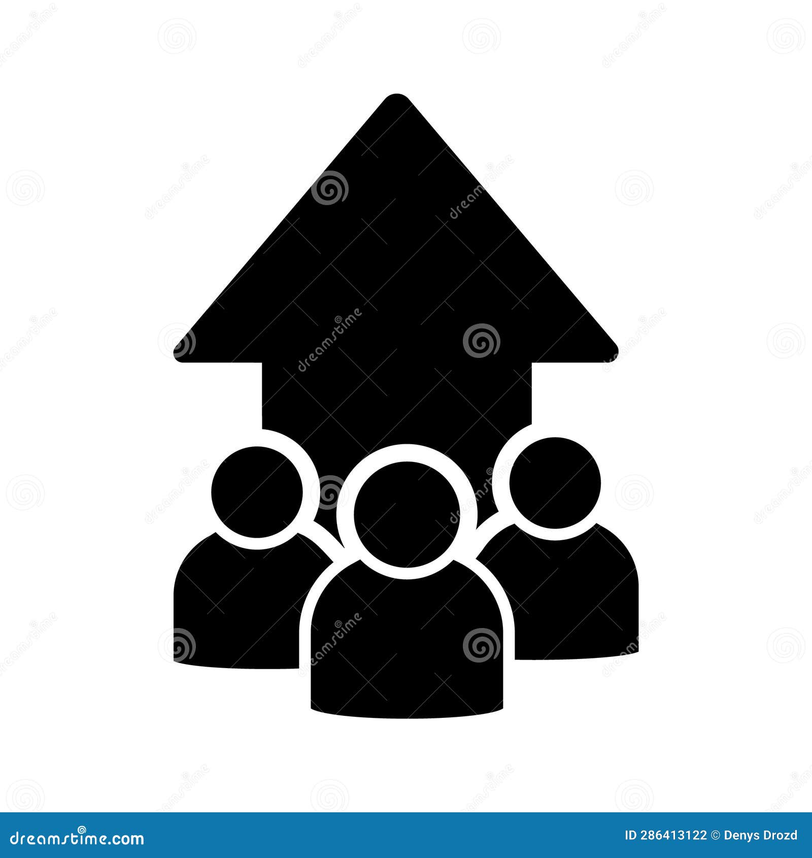 Team Growth Icon Vector Set, Development Illustration Sign Collection ...