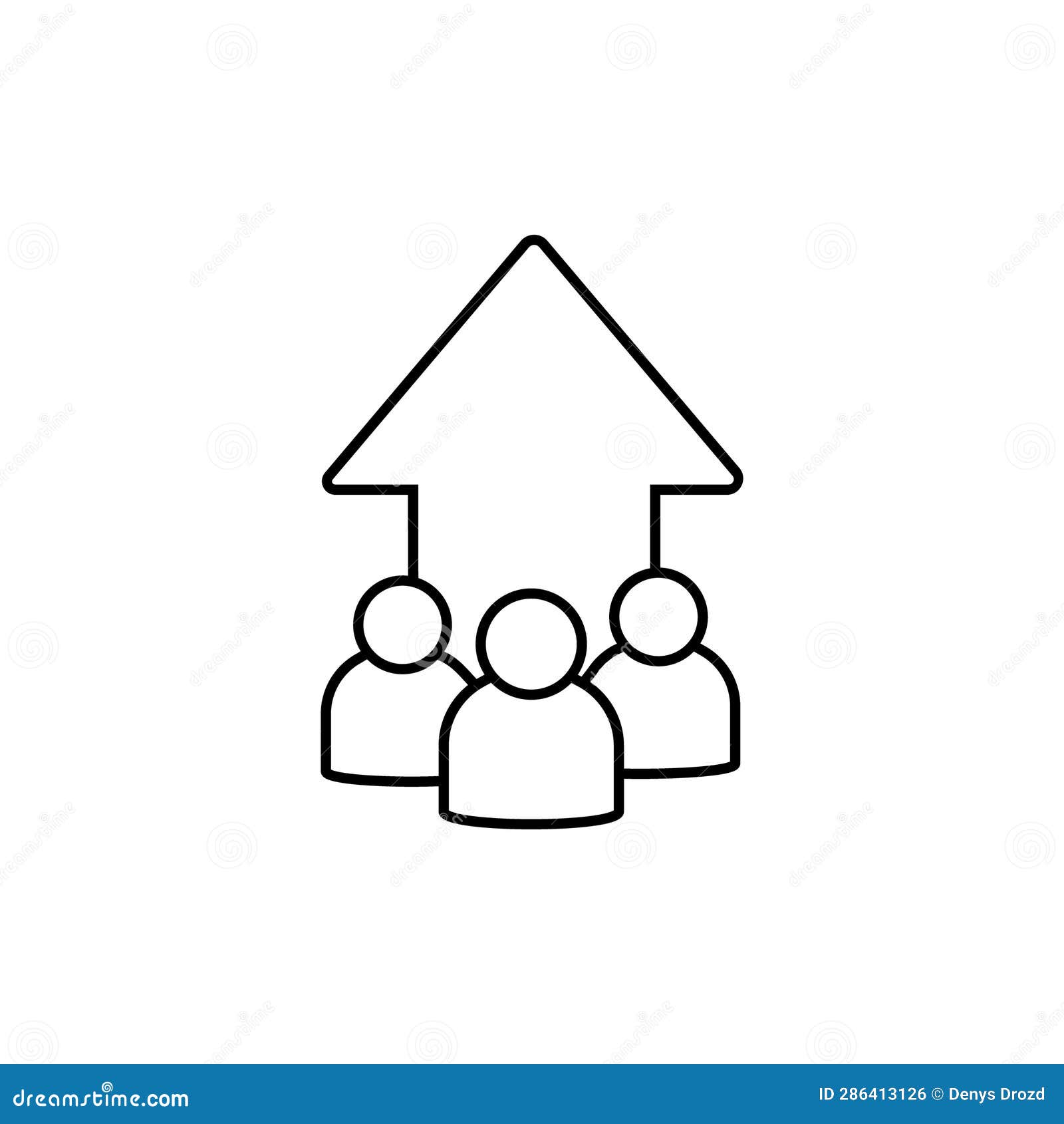 Team Growth Icon Vector Set, Development Illustration Sign Collection ...