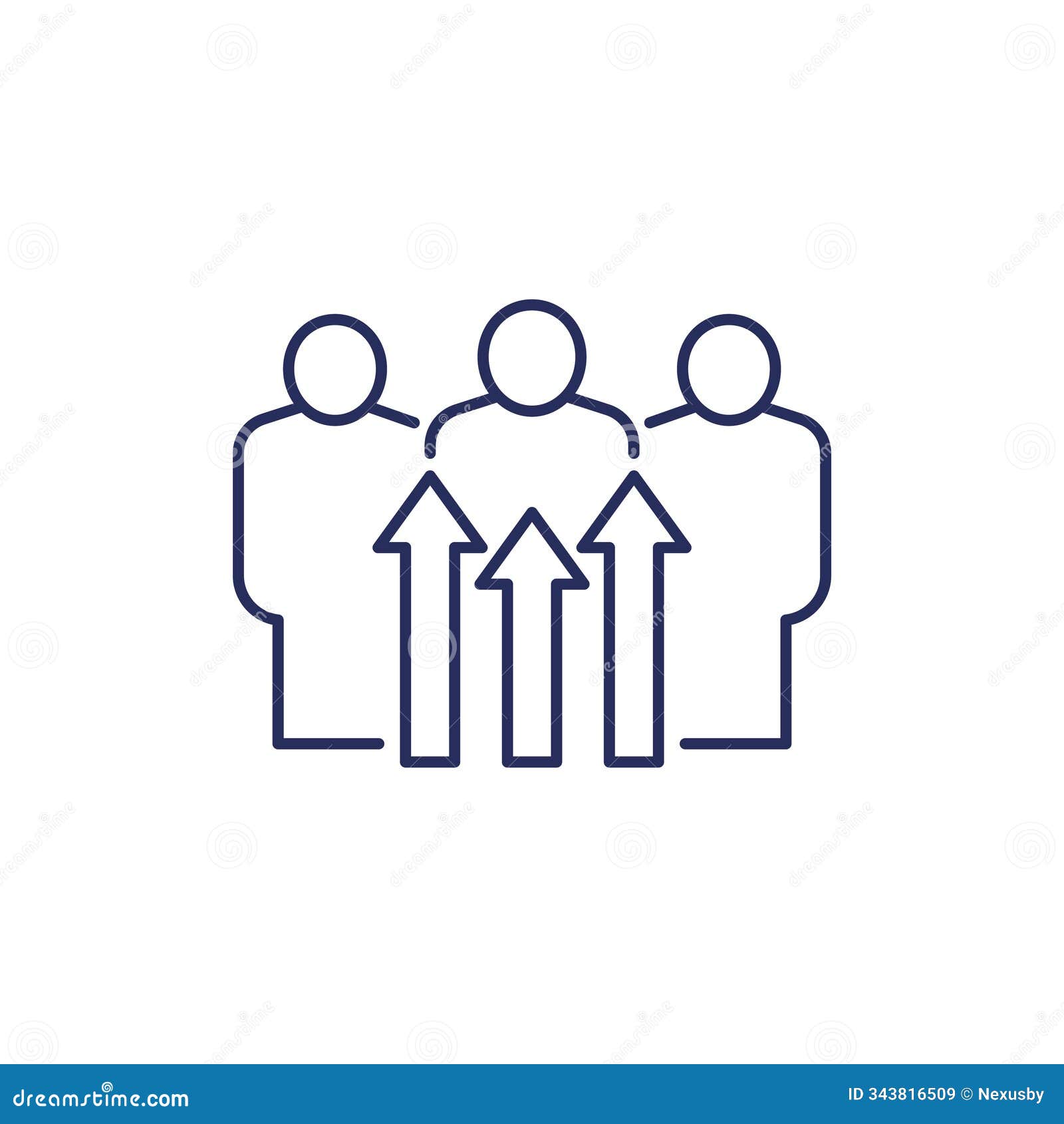 Growth Line Icons Collection. Expansion, Development, Progression ...