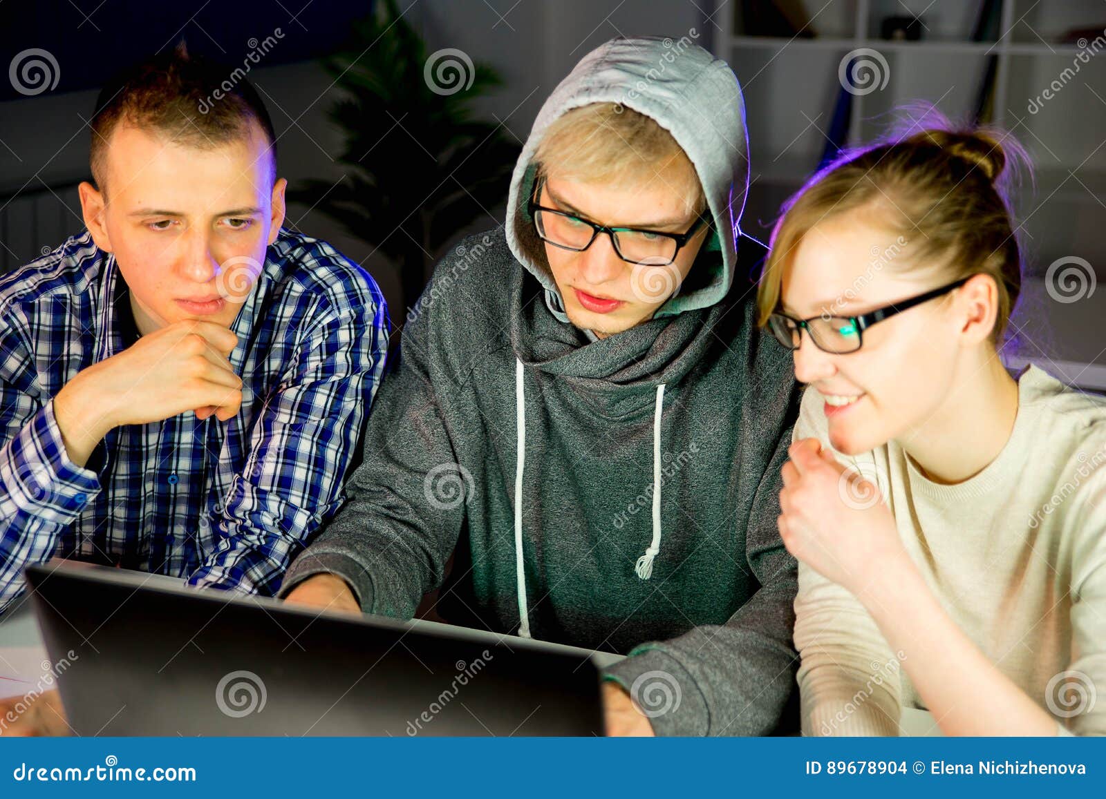 Team of hackers stock photo. Image of business, laptop - 89678904