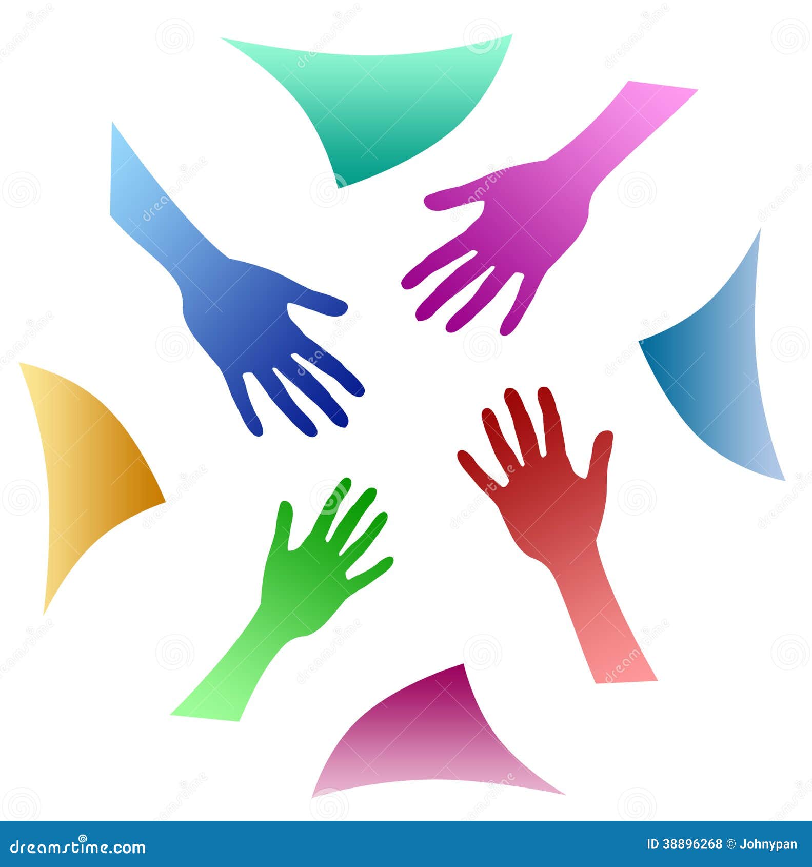 Team hands stock illustration. Illustration of protection - 38896268