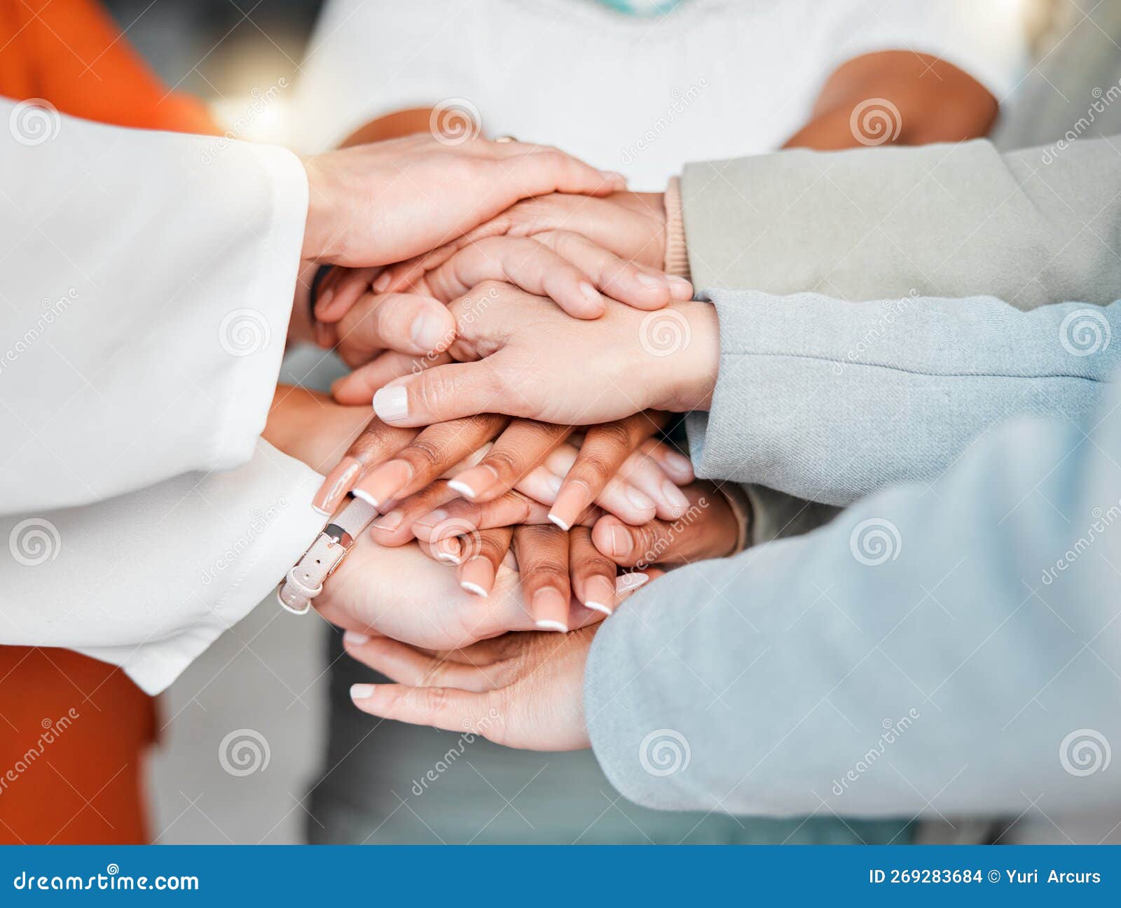 Team, Hands Together and Collaboration in Trust or Unity for ...