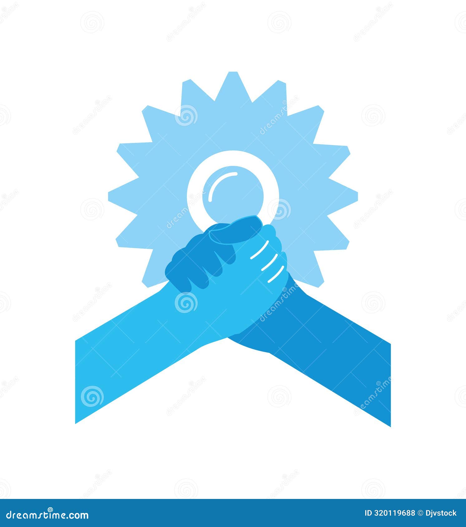 Team Hands Together or Coworking Stock Vector - Illustration of ...