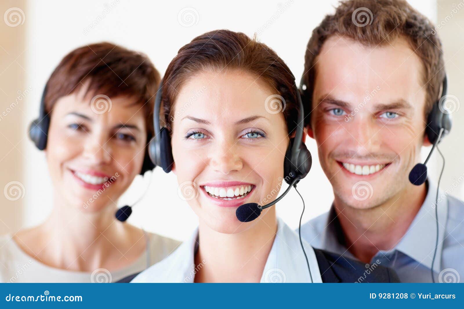 Team of Happy Call Centre Employee S Stock Photo - Image of people ...