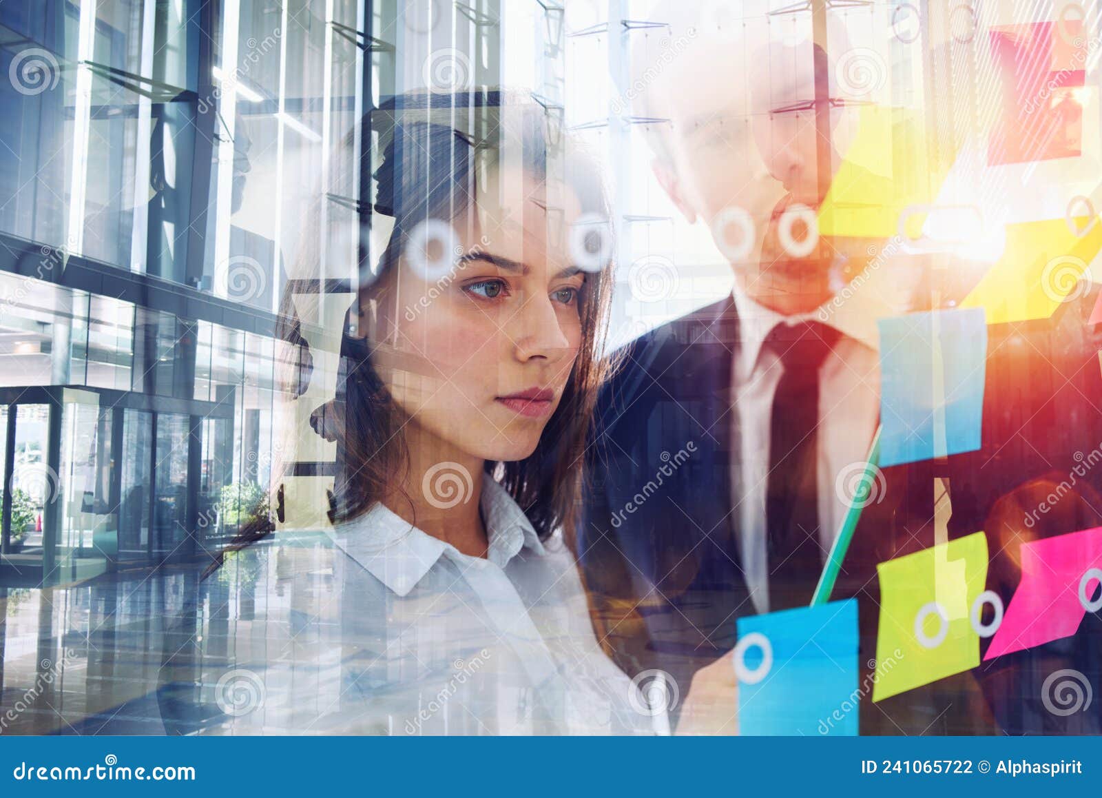 Team of Happy People Work Together As Teamwork and Partner Stock Photo ...