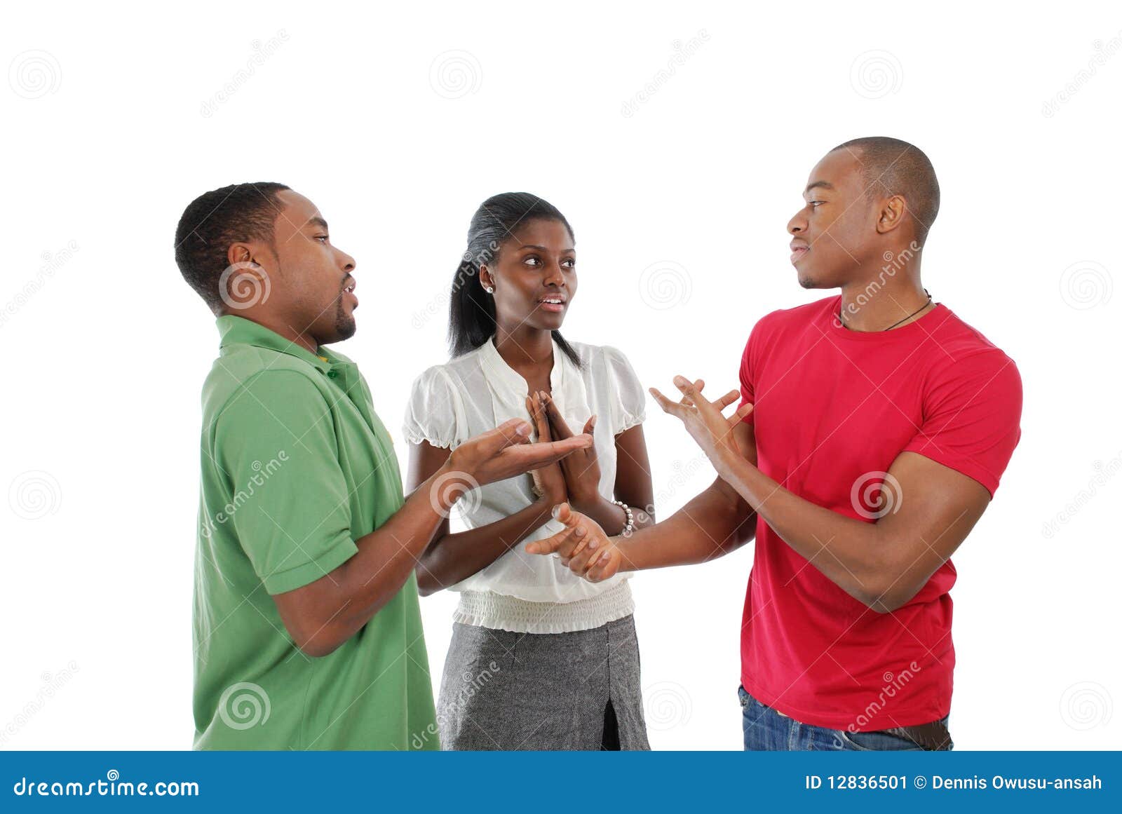 Team having a discussion stock image. Image of talk, discussion - 12836501