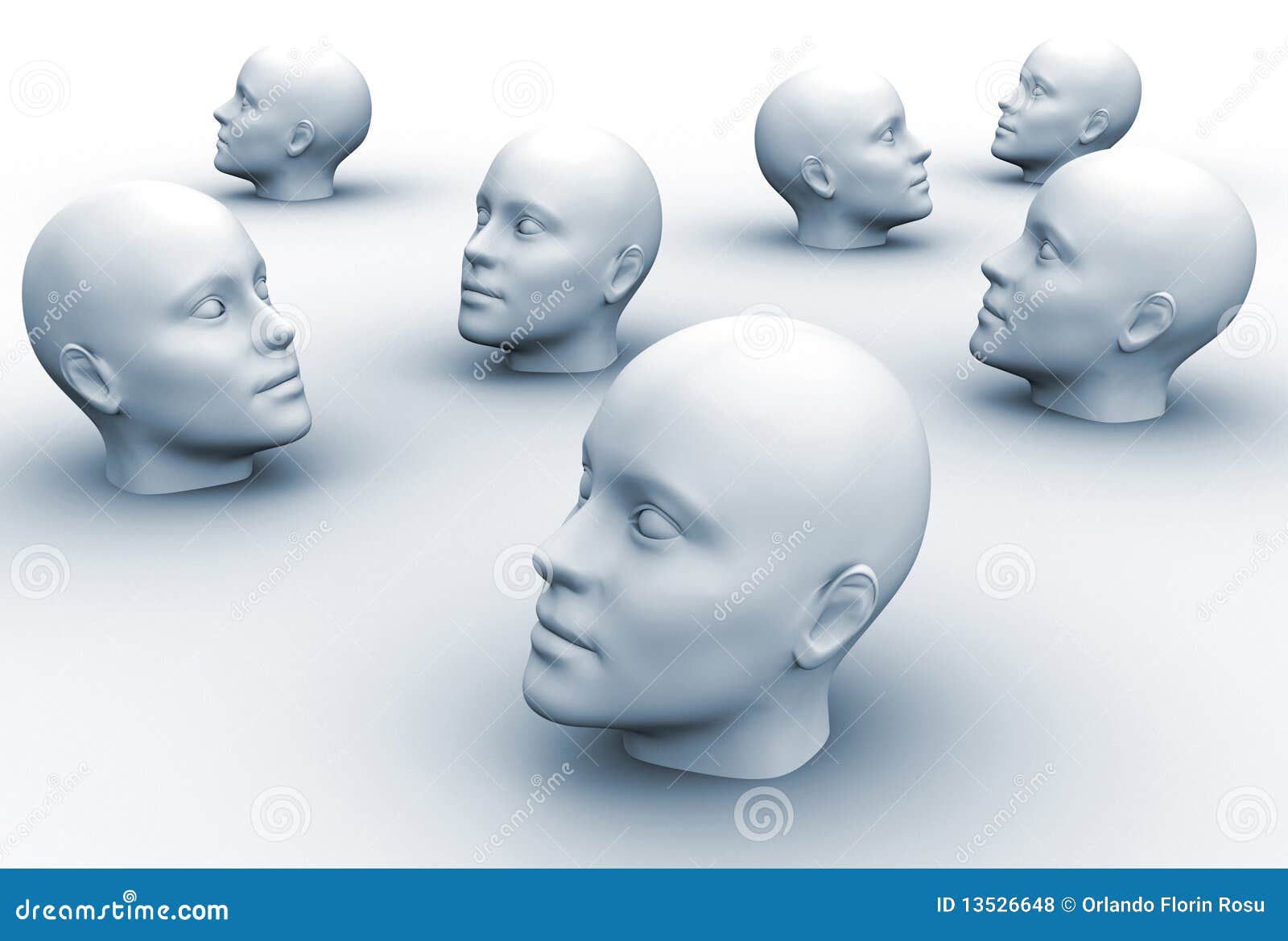 Team head stock illustration. Illustration of white, cooperation - 13526648