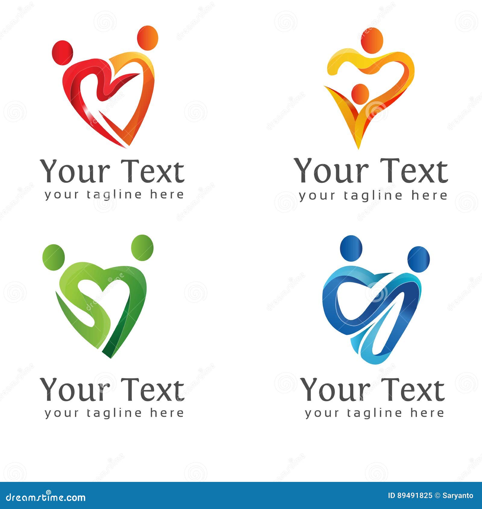 Team Heart 2 Design Element Vector Stock Vector - Illustration of team ...