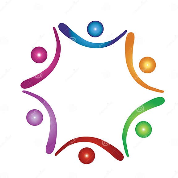 Team helping logo stock vector. Illustration of illustrations - 21889313