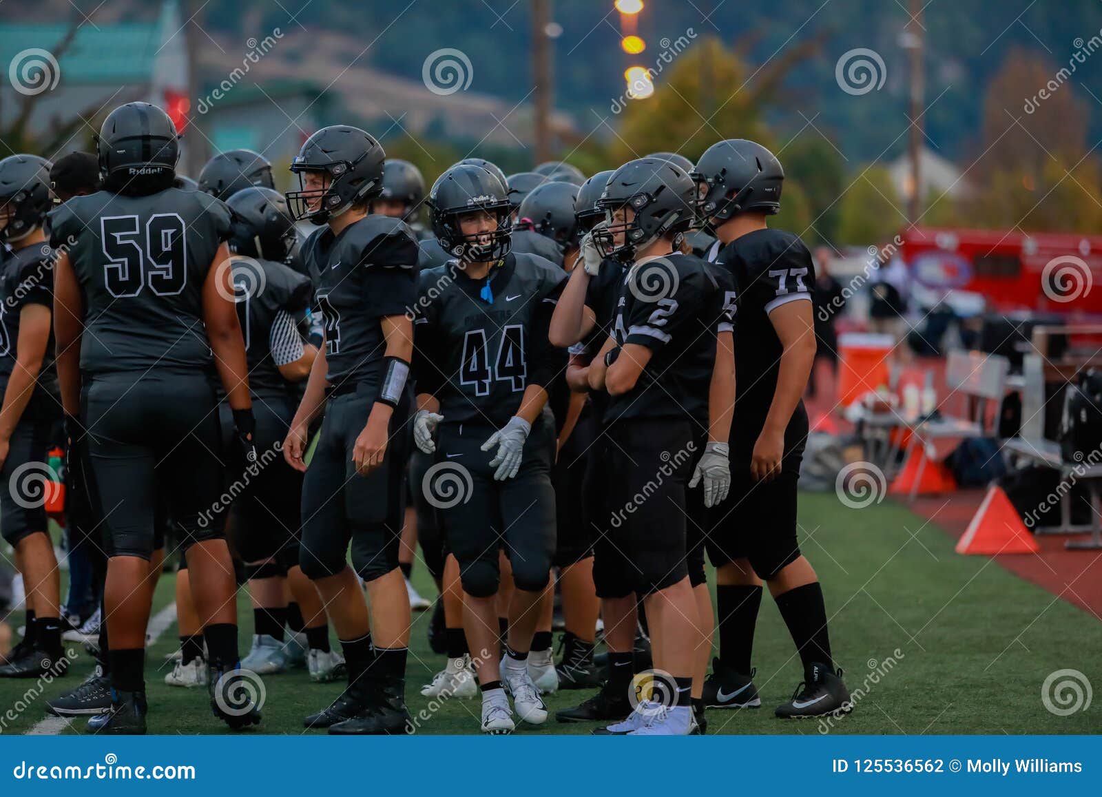 High School Football Players Editorial Photography - Image of teenagers ...