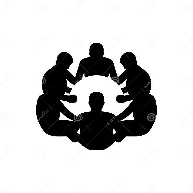 Team Huddle Icon stock vector. Illustration of sports - 296707535