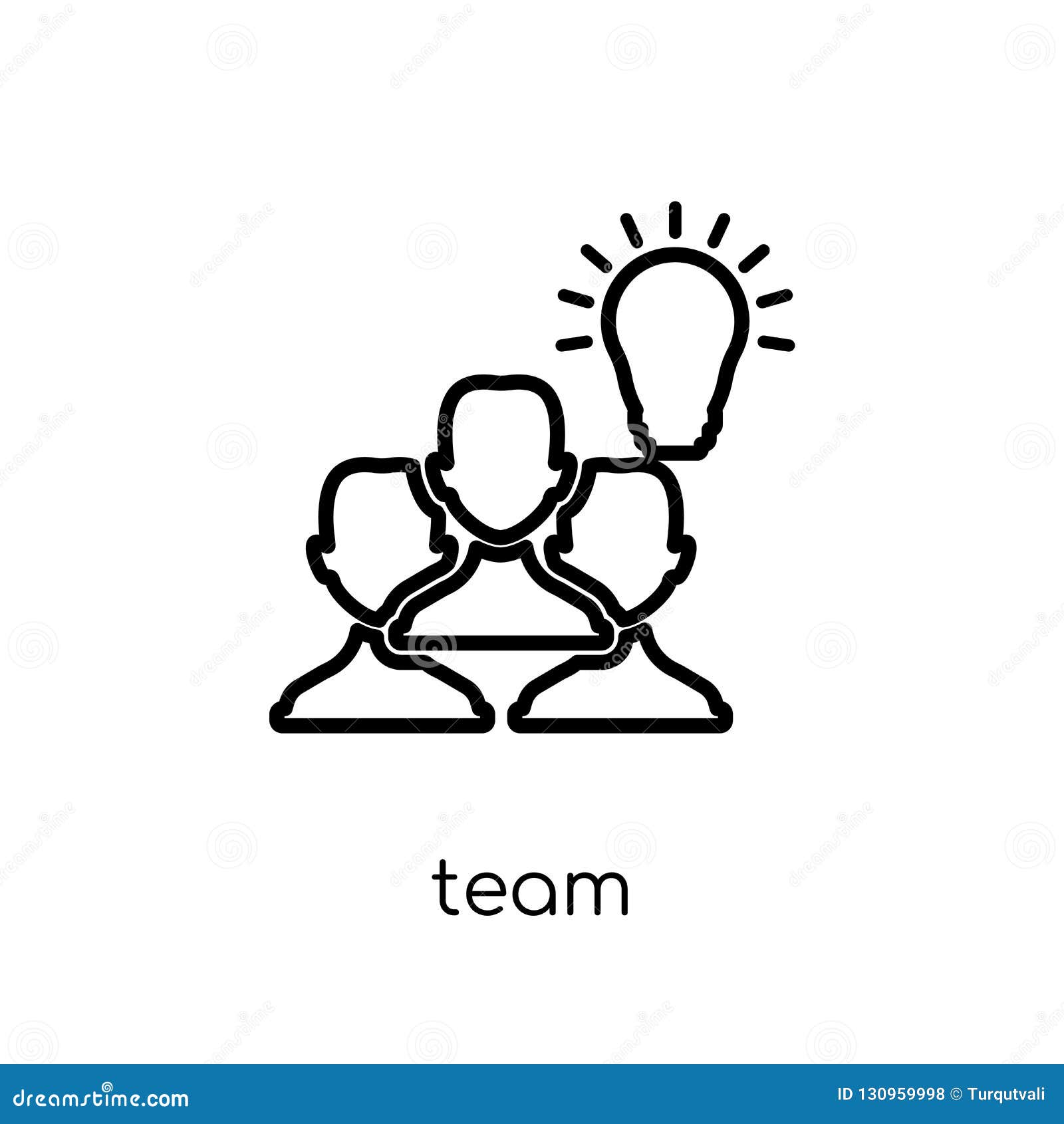 Team icon from collection. stock vector. Illustration of corporate ...