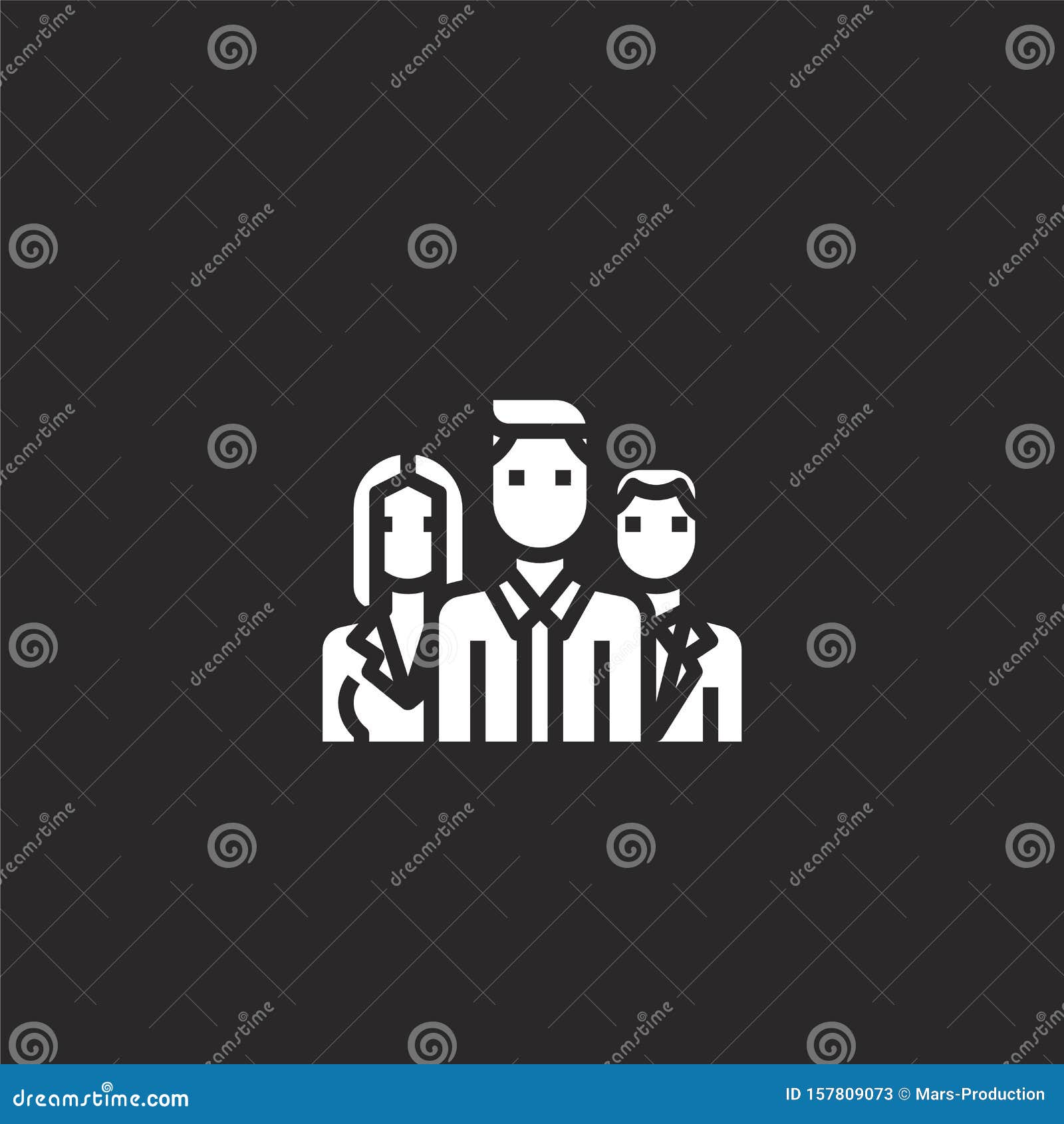 Team Icon. Filled Team Icon for Website Design and Mobile, App ...