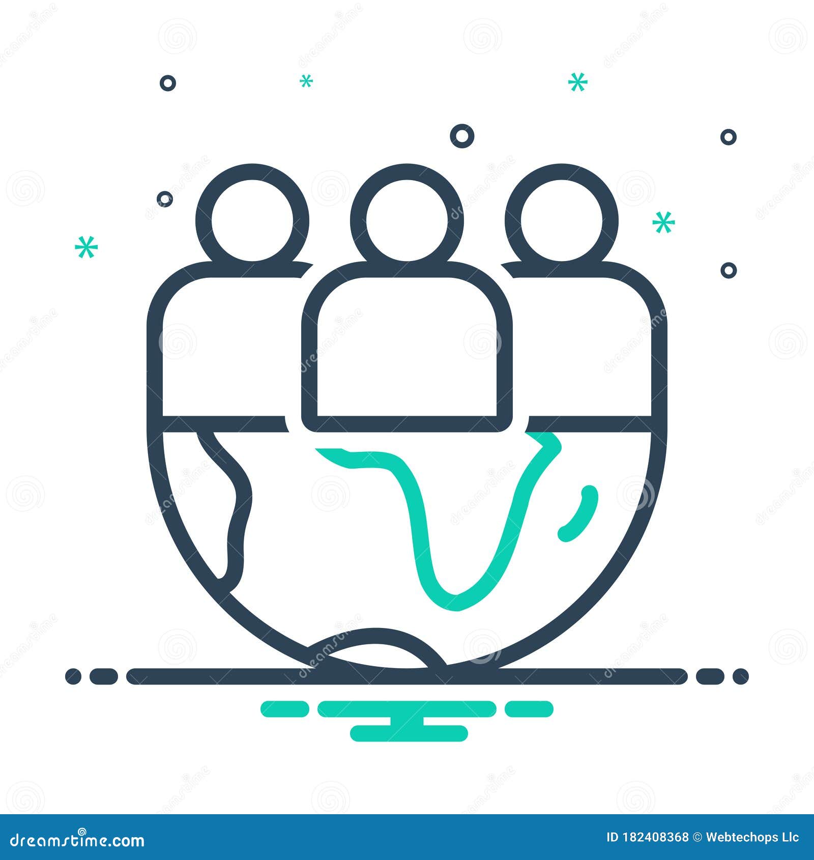 Mix Icon for Team, Gang and Group Stock Vector - Illustration of ...