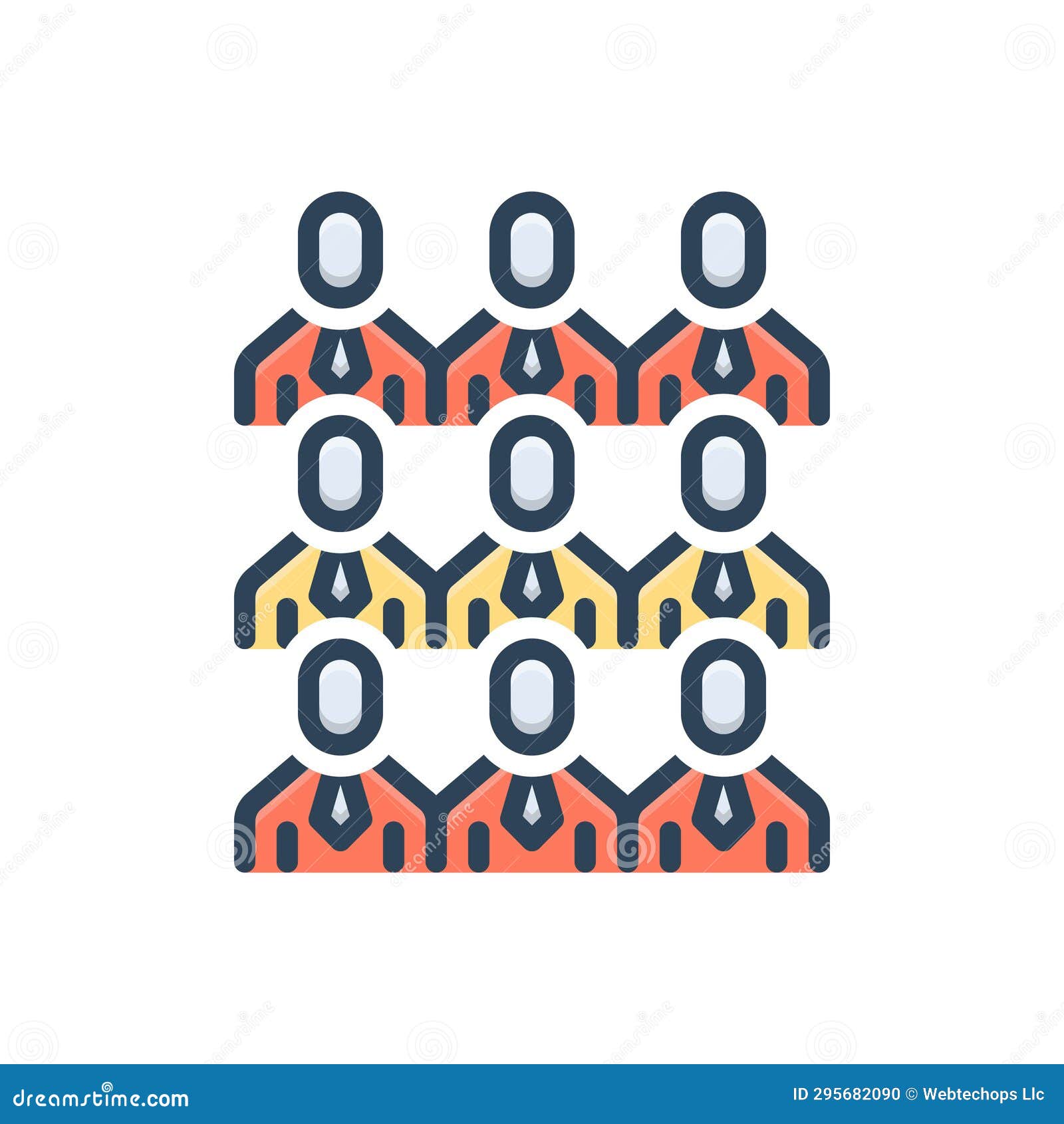 Color Illustration Icon for Team, Group and Workforce Stock ...