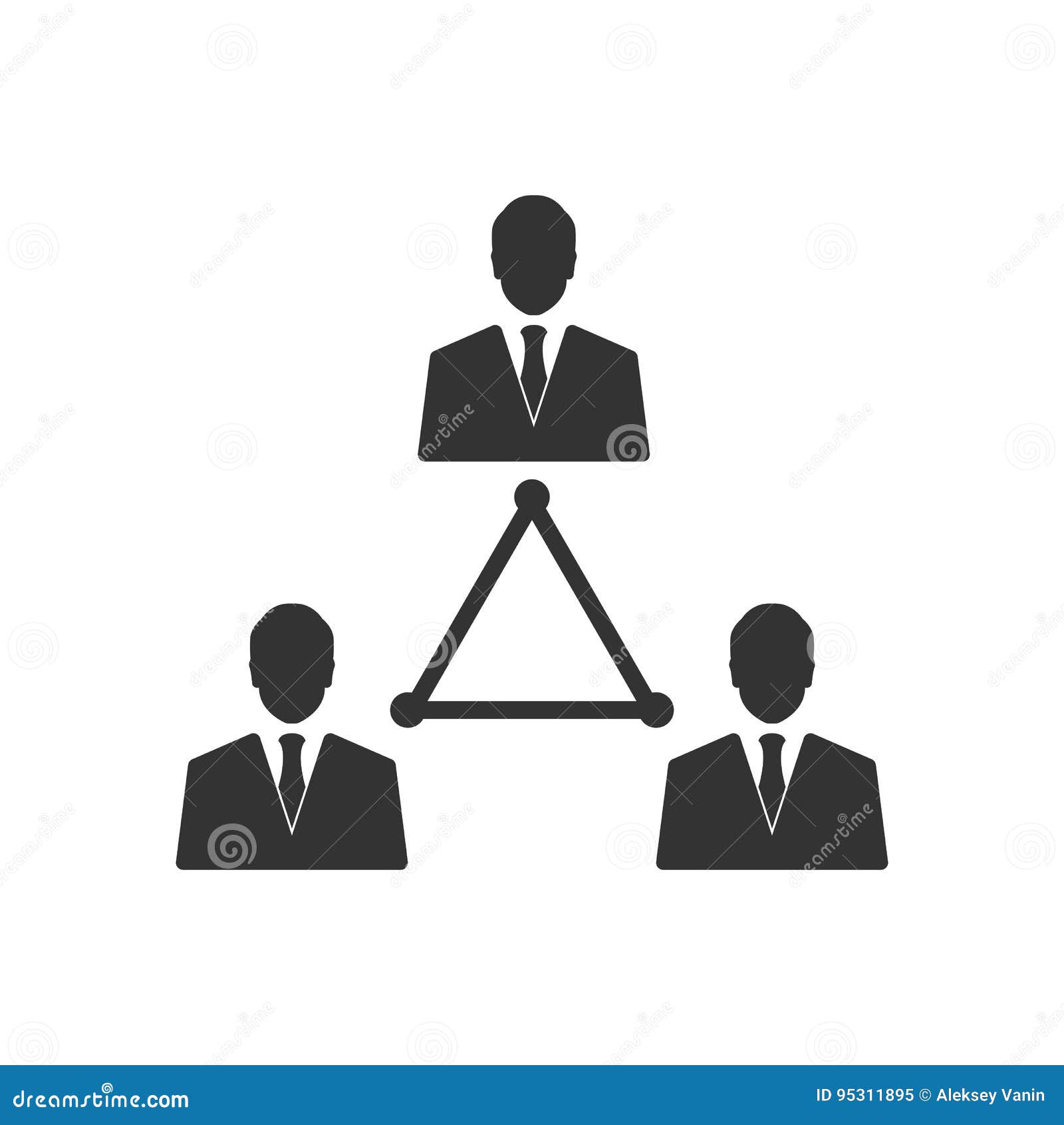 Team Icon Isolated on White Stock Vector - Illustration of people ...