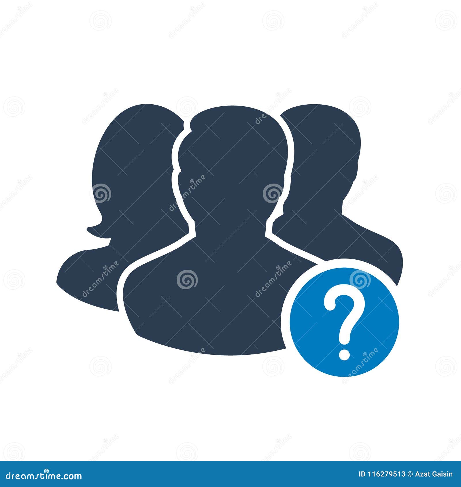 Team Icon with Question Mark. Team Icon and Help, How To, Info, Query Symbol Stock Vector ...