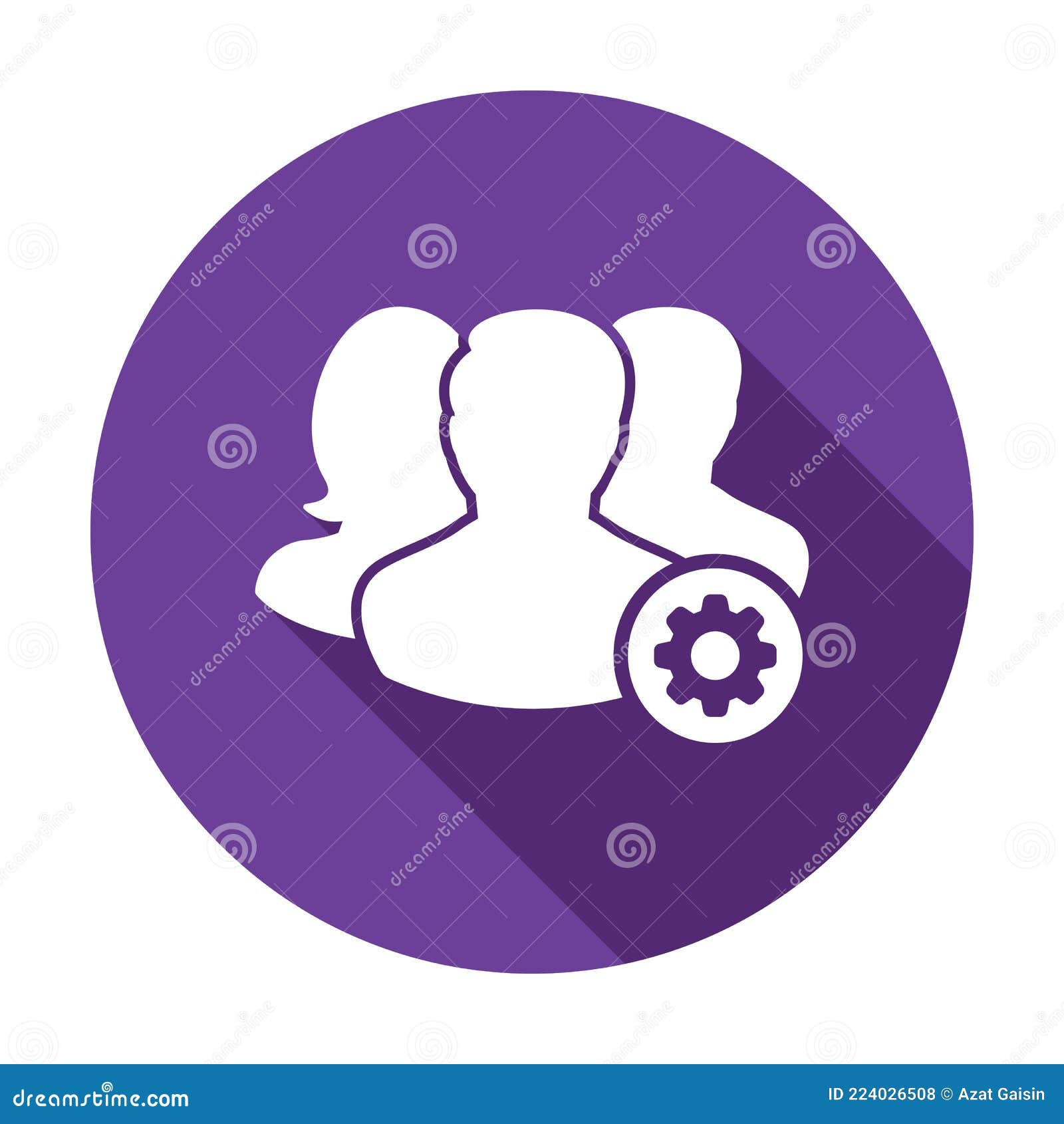 Team Icon with Settings Sign. Team Icon and Customize, Setup, Manage ...