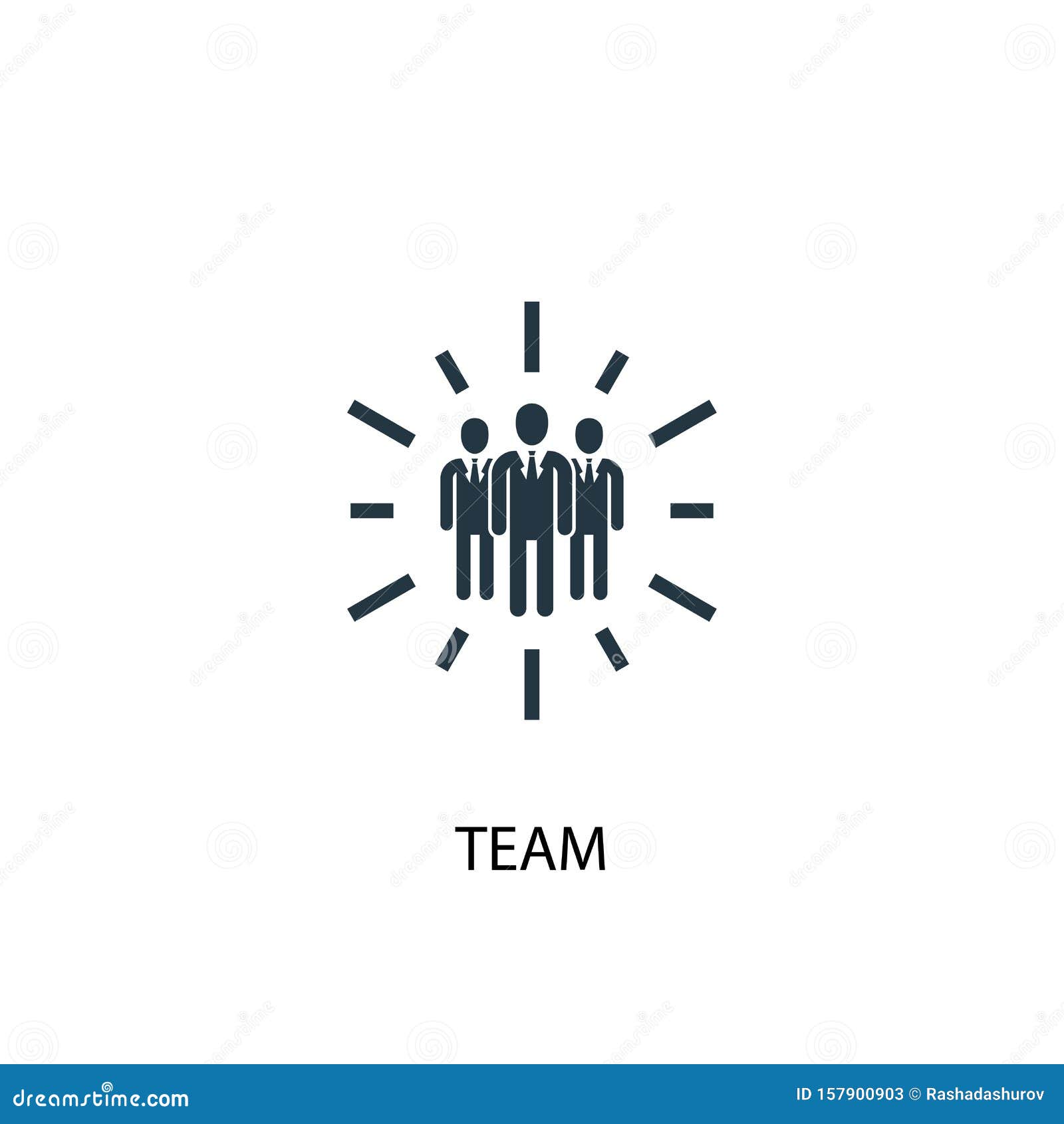 Team Icon. Simple Element Illustration Stock Vector - Illustration of ...