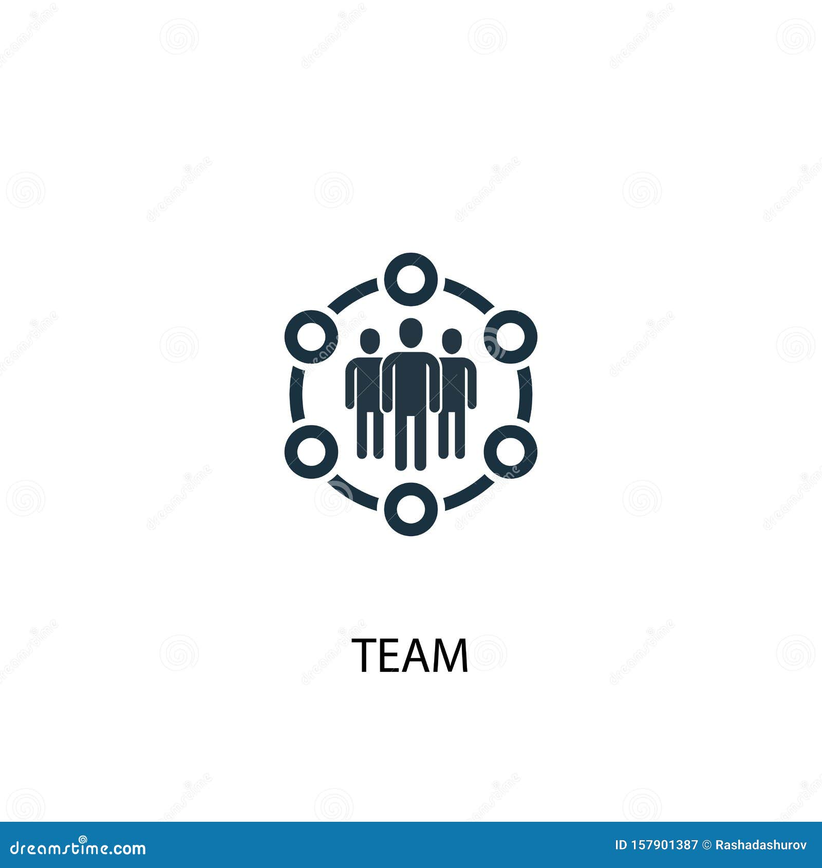 Team Icon. Simple Element Illustration Stock Vector - Illustration of ...