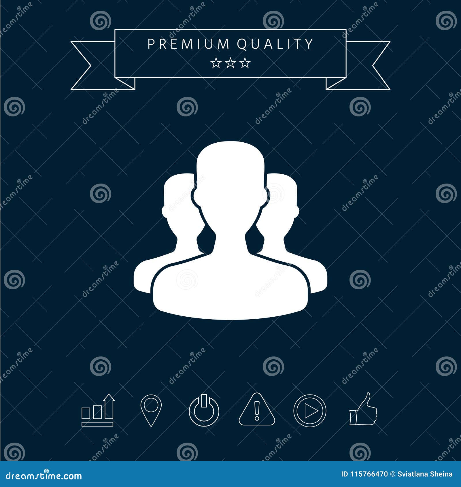 Team Icon Symbol ilustração do vetor. Ilustração de conceito - 115766470