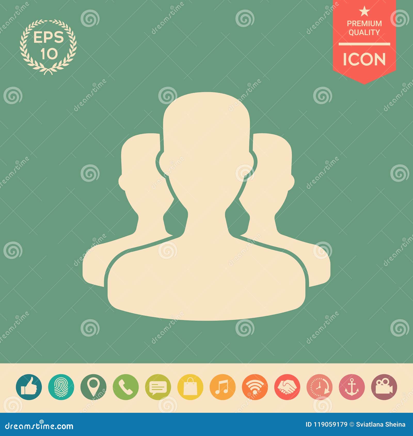 Team Icon Symbol ilustración del vector. Ilustración de personas ...