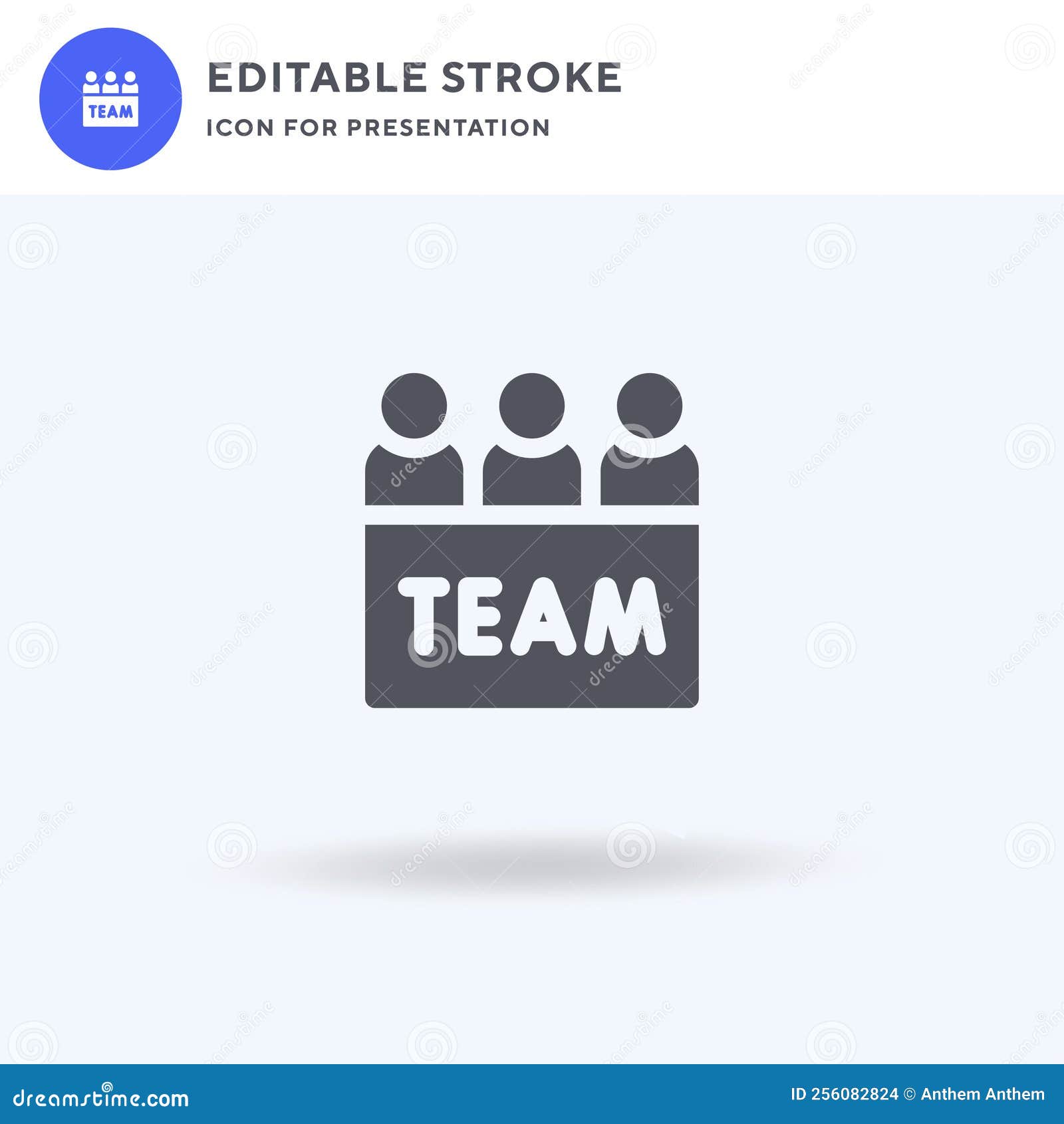 Team Icon Vector, Filled Flat Sign, Solid Pictogram Isolated on White ...