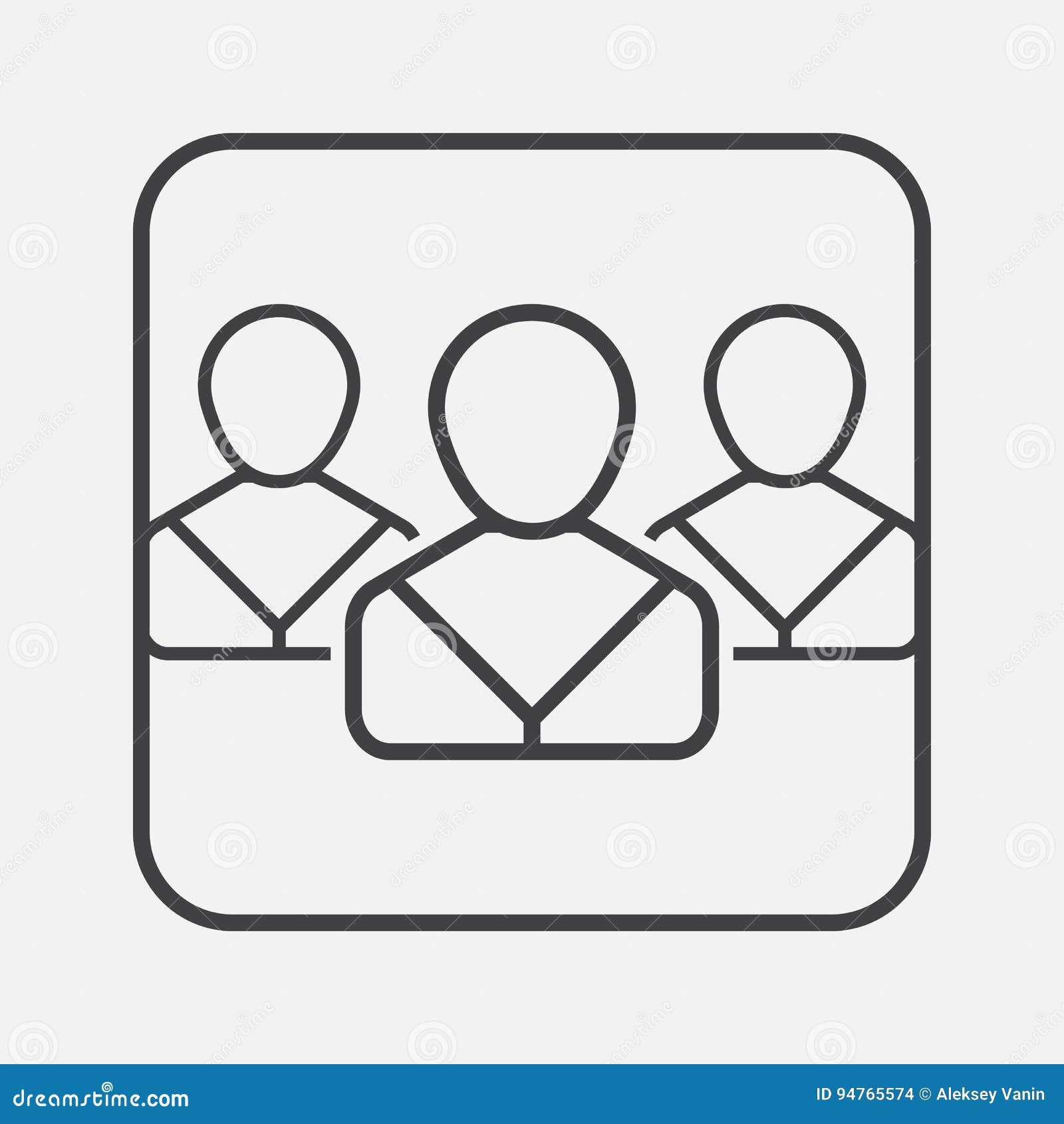 Team Icon Vector Isolated on Grey. Stock Vector - Illustration of ...