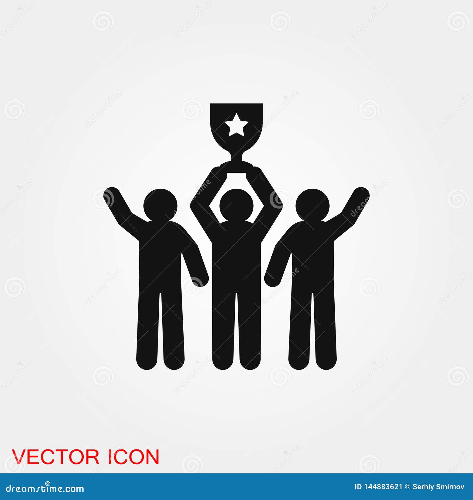 Team Icon Vector Sign Symbol for Design Stock Illustration ...