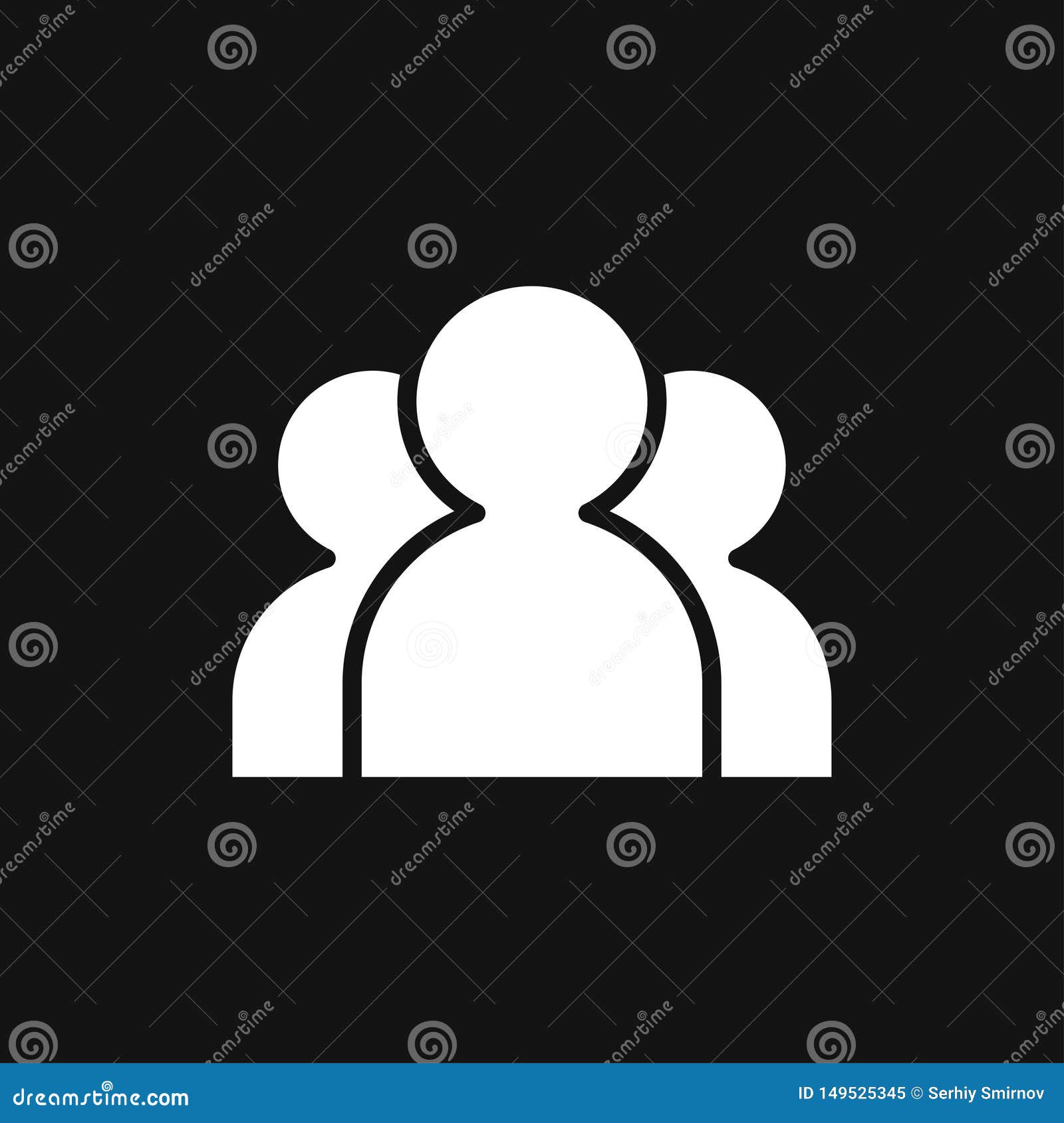 Team Icon Vector Sign Symbol for Design Stock Illustration ...