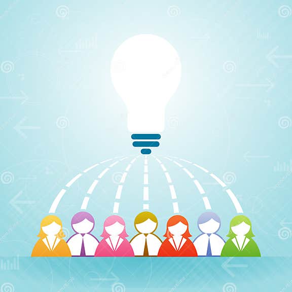 Team Idea Collaboration stock vector. Illustration of together - 35712050