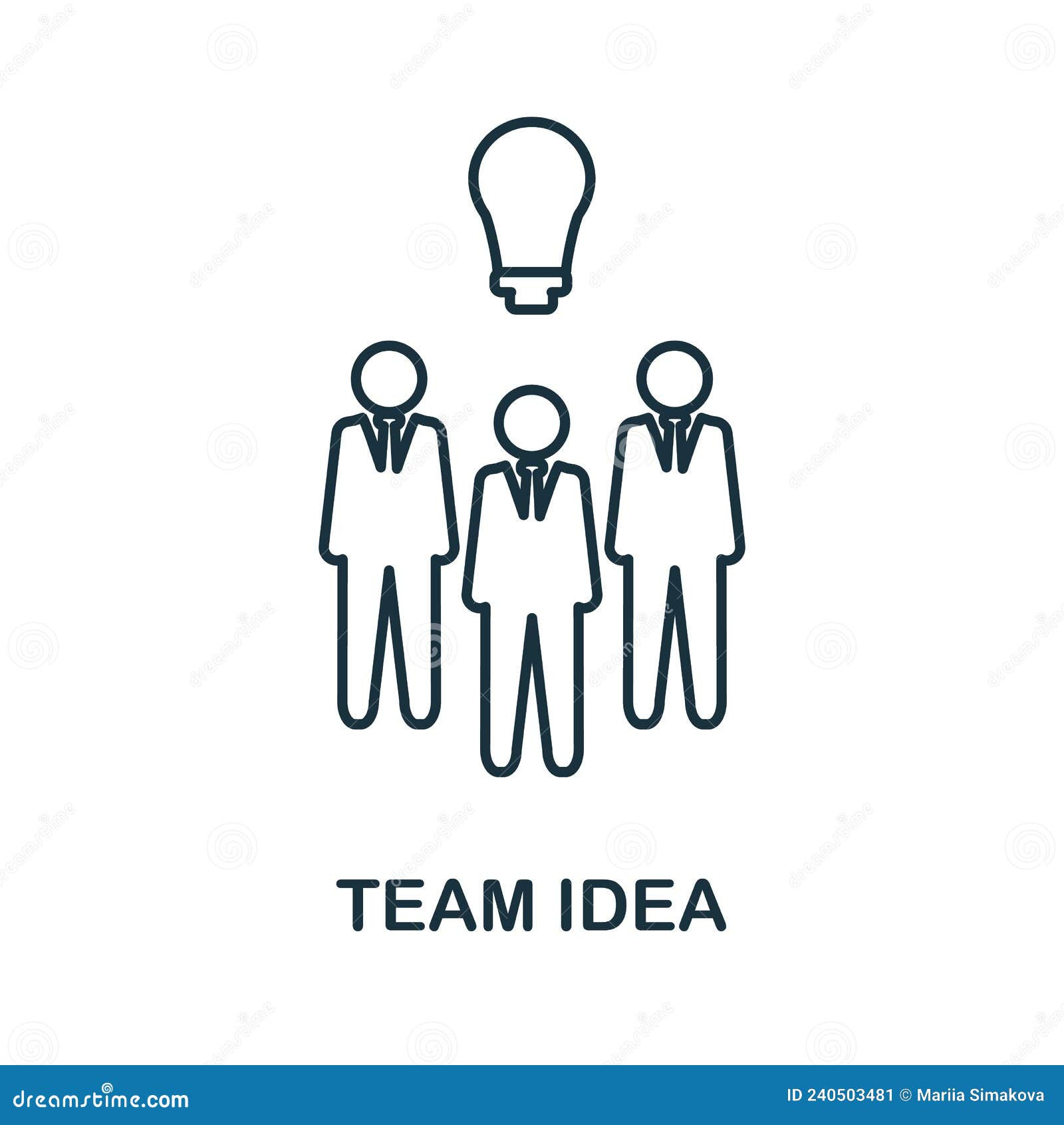 Team Idea Icon. Line Element from Project Development Collection ...