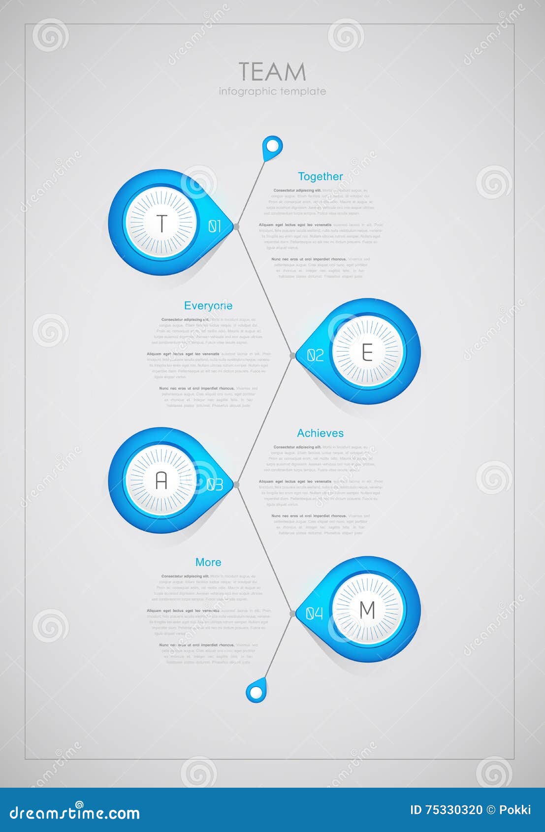Team - Infographic Template Stock Vector - Illustration of brochure ...