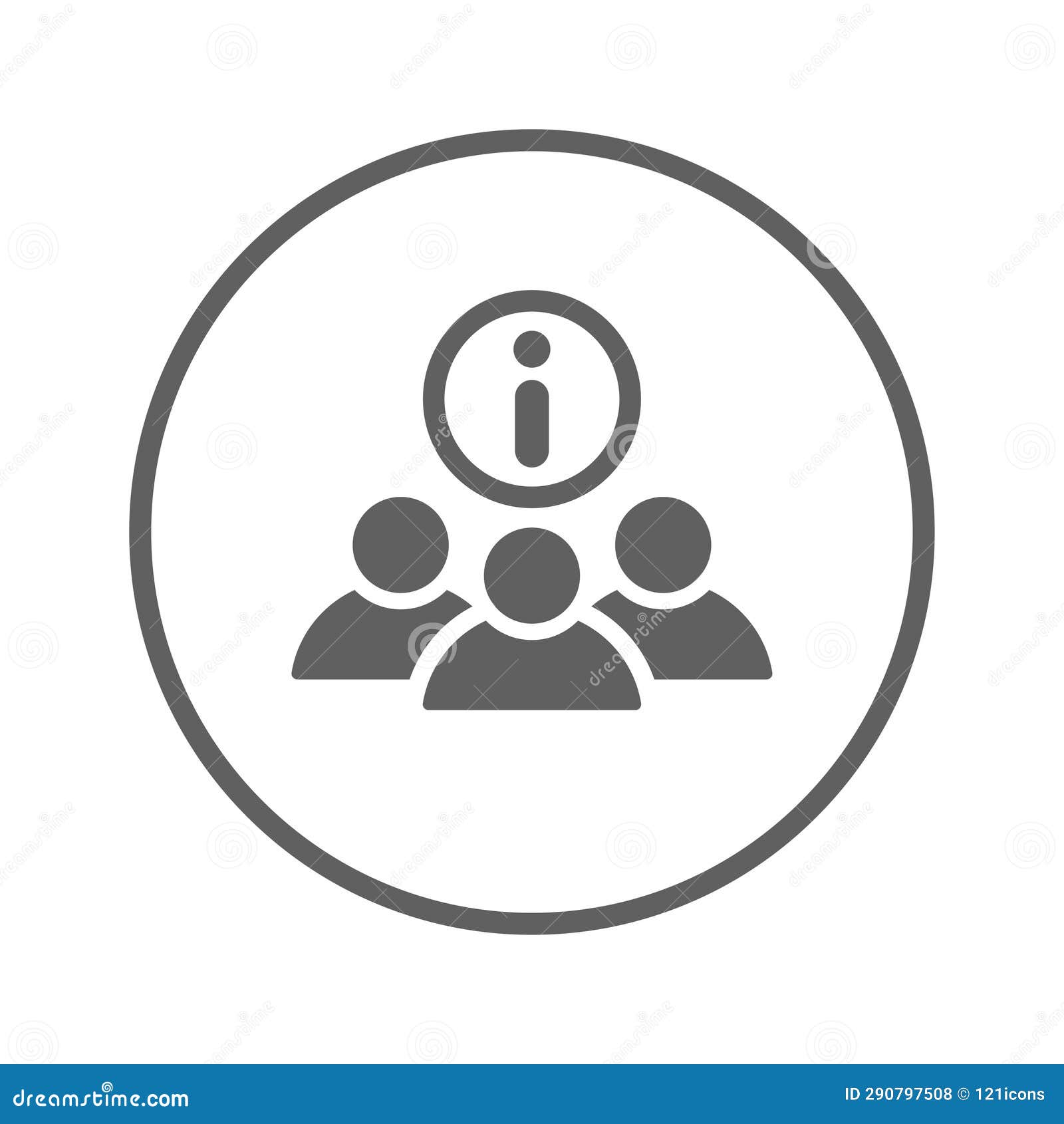 Team Information Icon. Line, Outline Design Stock Vector - Illustration ...