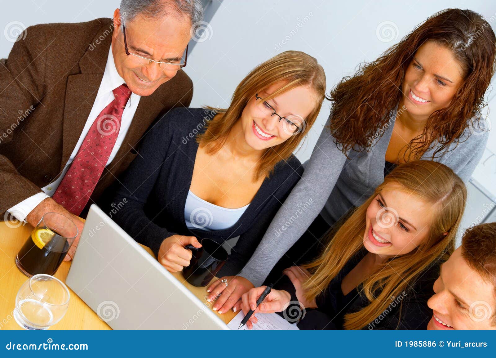 Team Interaction stock photo. Image of corporate, briefing - 1985886