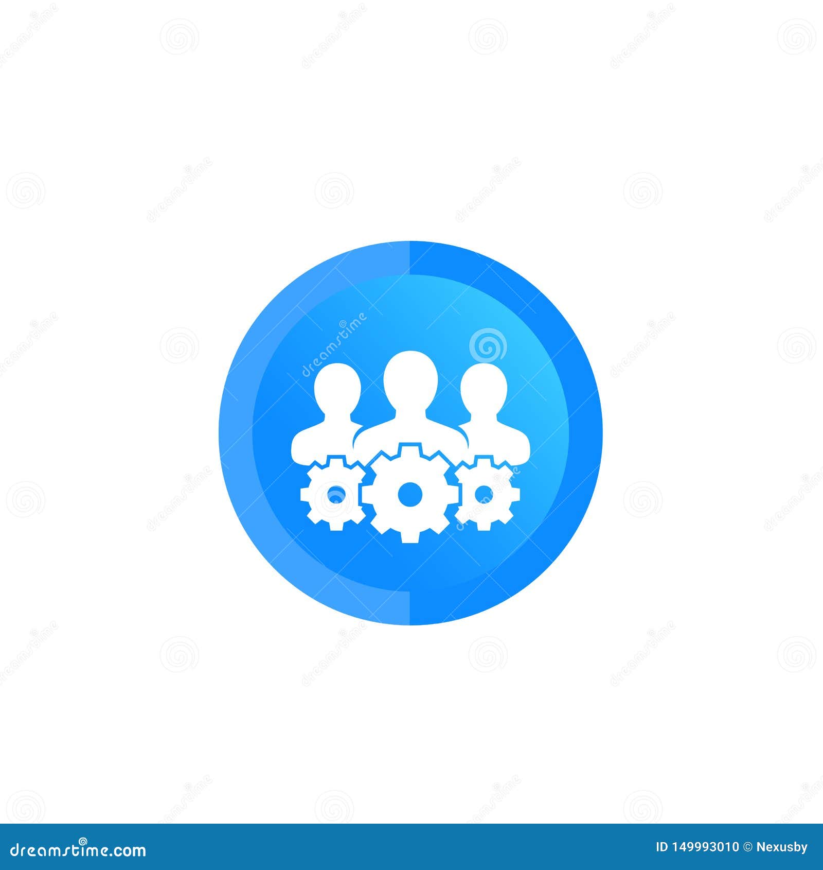 Team Interaction, HR, Staff Management Vector Icon Stock Vector ...