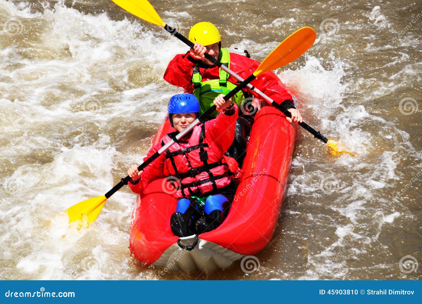 Team Kayaking As Extreme and Fun Sport Stock Photo - Image of bulgaria ...