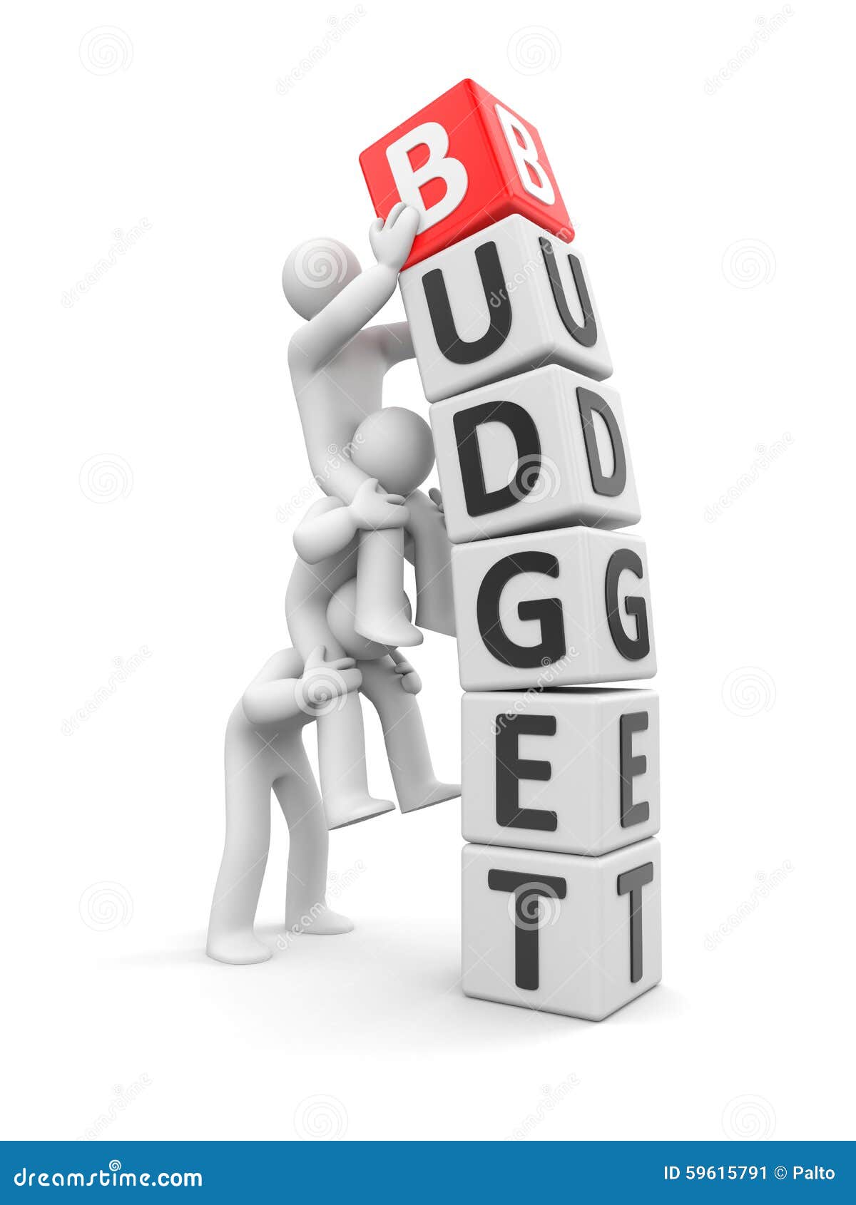 Team keeps the budget stock illustration. Illustration of collective ...