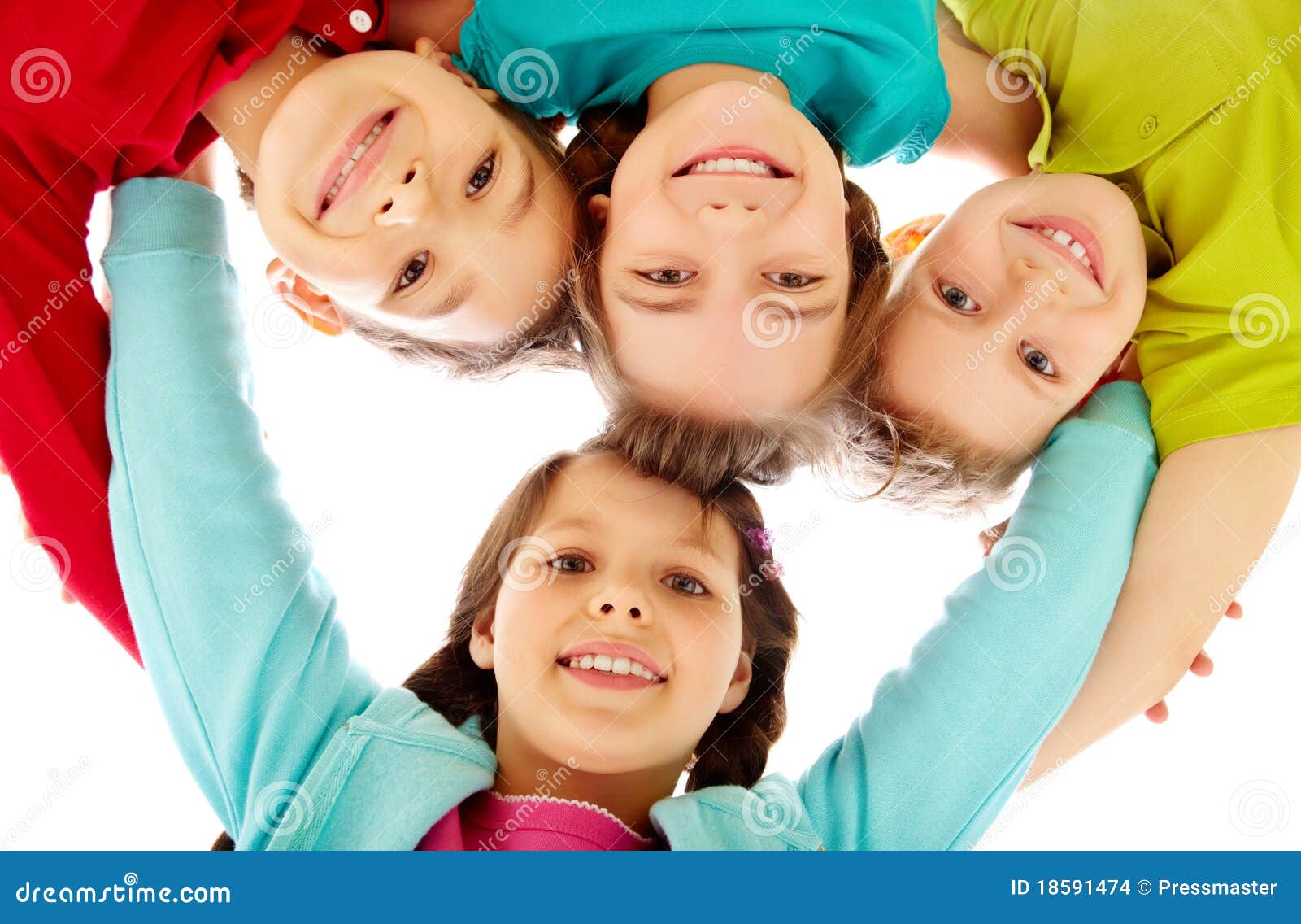 Team of kids stock photo. Image of childhood, circle - 18591474