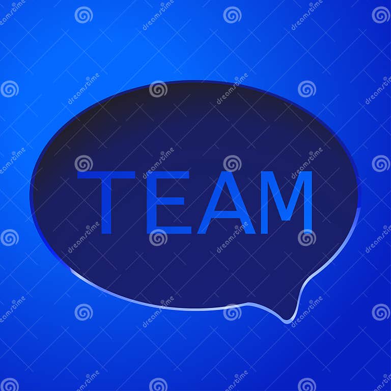 Team label stock vector. Illustration of shadow, concepts - 36633656