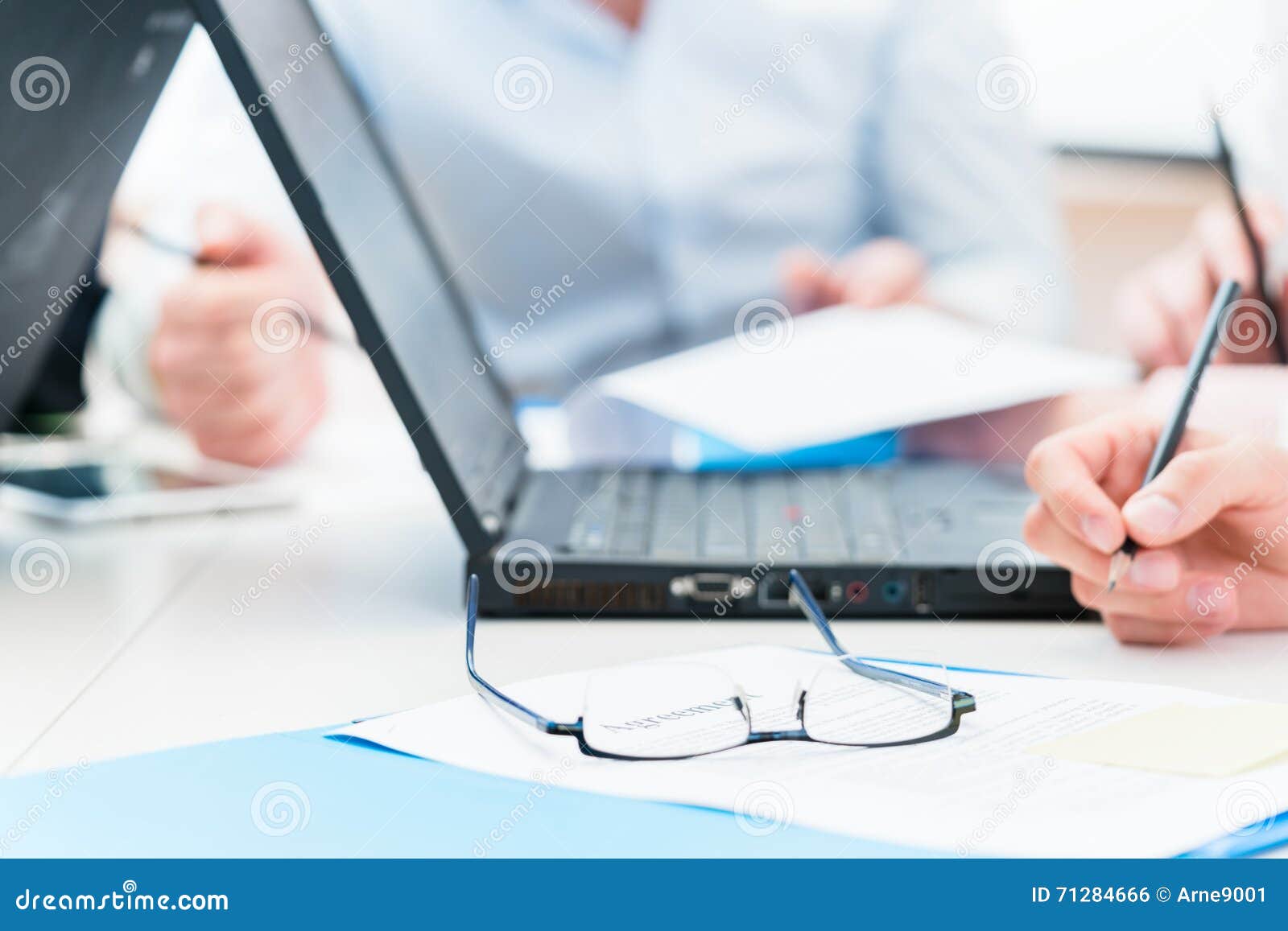 Team of Lawyers Negotiating Agreement Stock Photo - Image of group ...