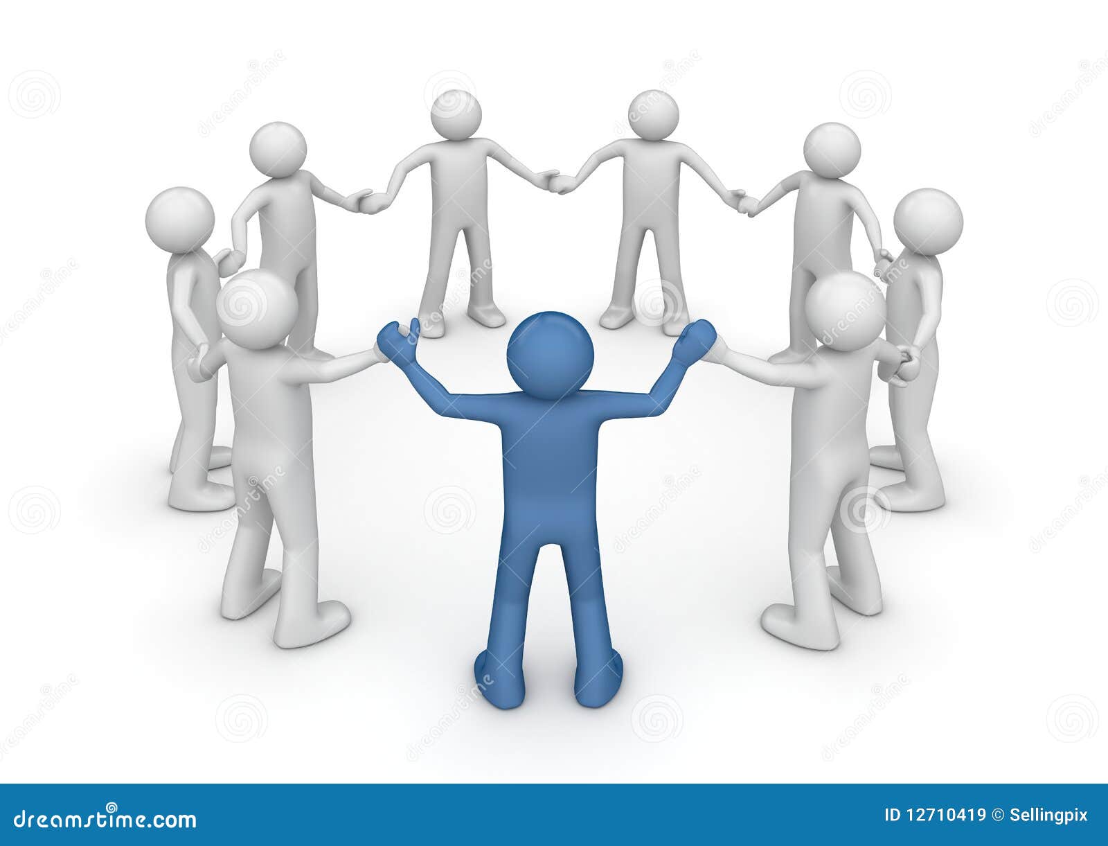 Team leader stock illustration. Illustration of peace - 12710419