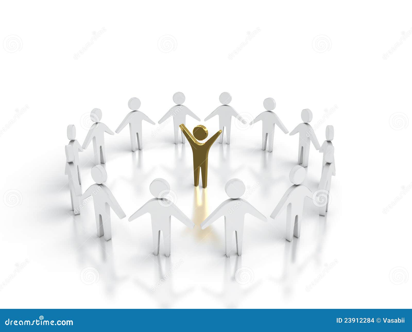 Team leader stock photo. Image of leader, people, render - 23912284