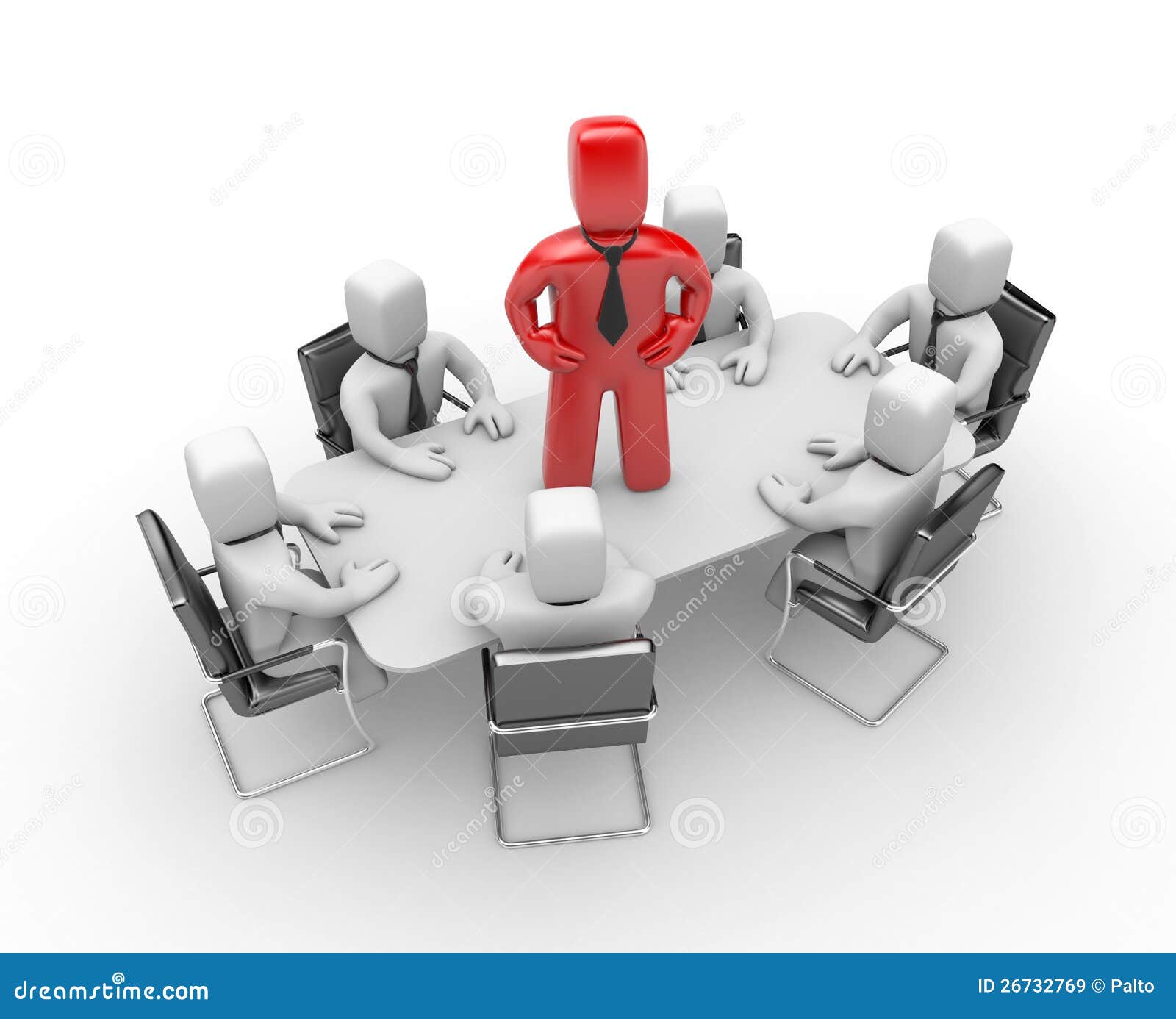 Team with leader stock illustration. Illustration of cooperation - 26732769