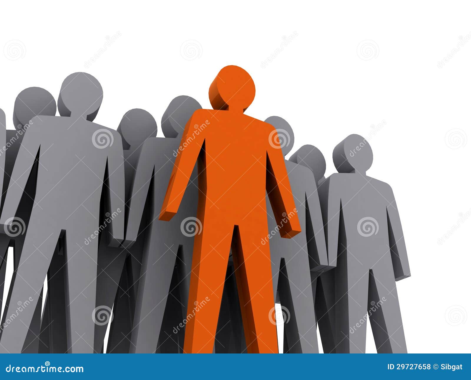 Team Leader. Company Boss. Teamwork Stock Illustration - Illustration ...