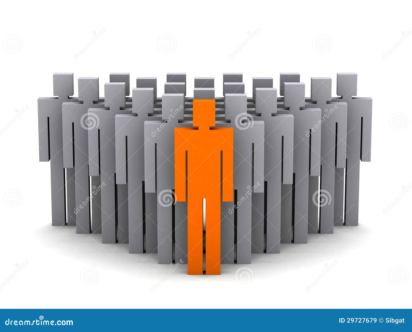 Team Leader. Company Boss. Teamwork Stock Illustration - Illustration ...