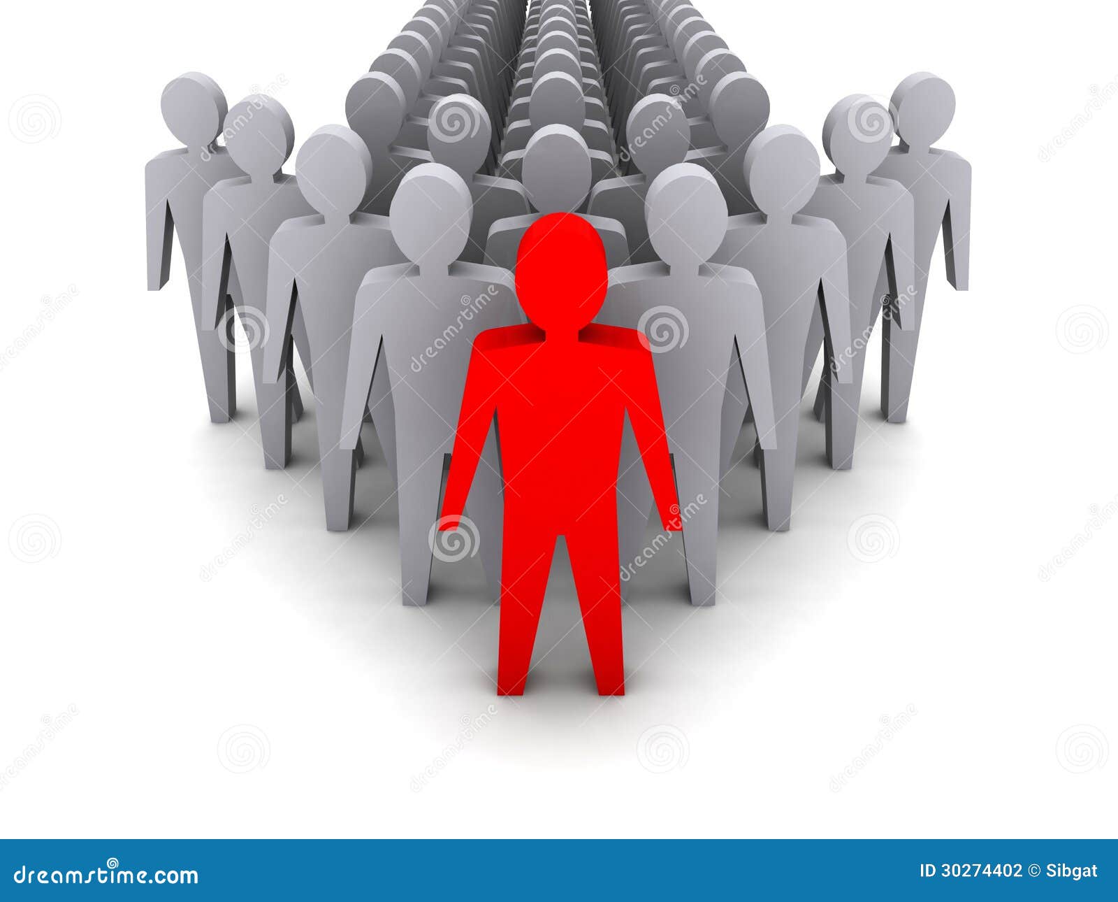 Team Leader. Company Boss. Teamwork Stock Illustration - Illustration ...