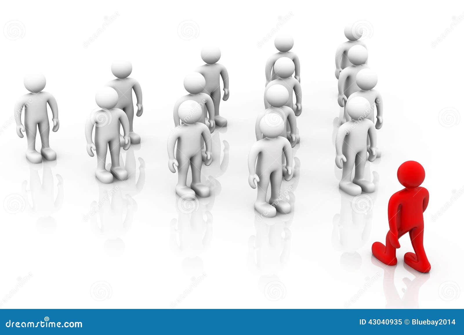Team Leader Concept. Teamwork Stock Illustration - Illustration of ...