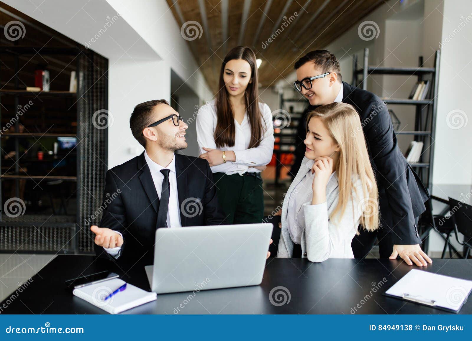 Team Leader Explain and Discussing Stock Photo - Image of collegues ...