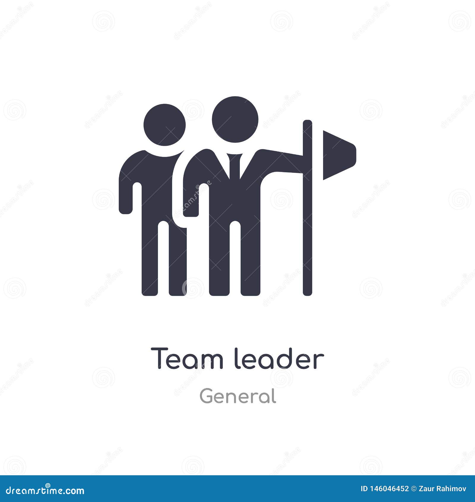 Team Leader Icon. Isolated Team Leader Icon Vector Illustration from ...